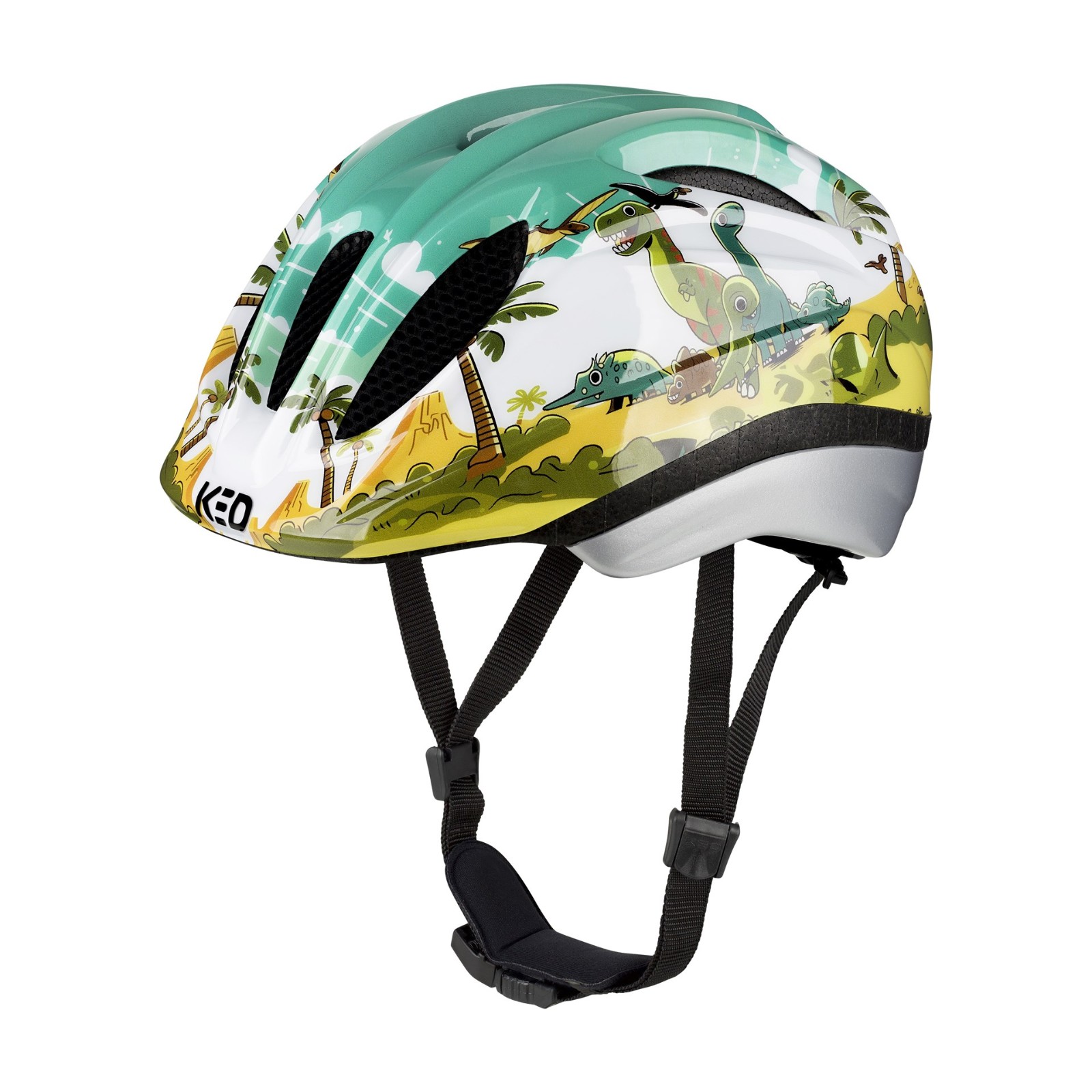 Fahrradhelm KED Meggy II Trend für Kinder und Jugendliche - Dino