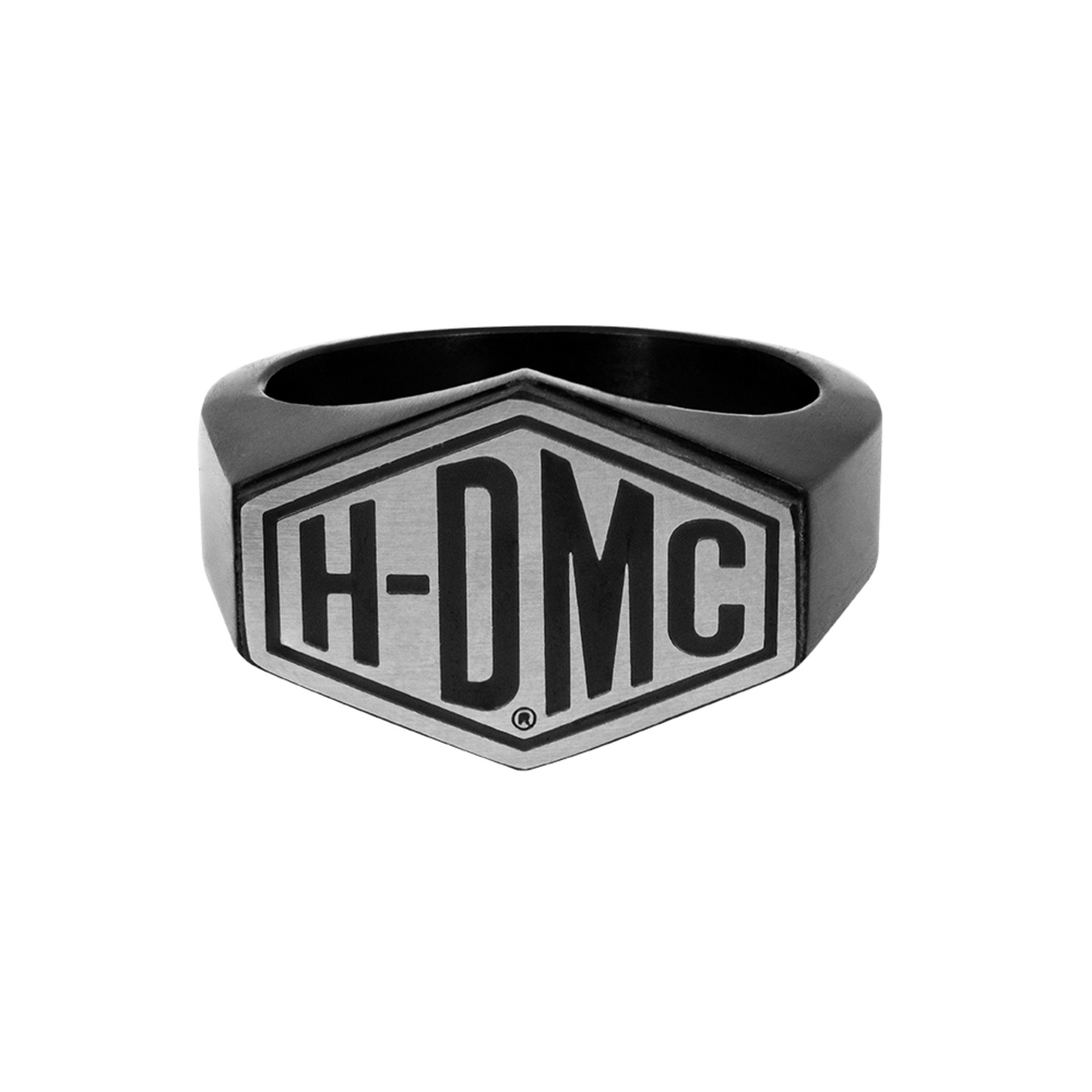 Ring H-DMC Black Matte & Shiny Silver