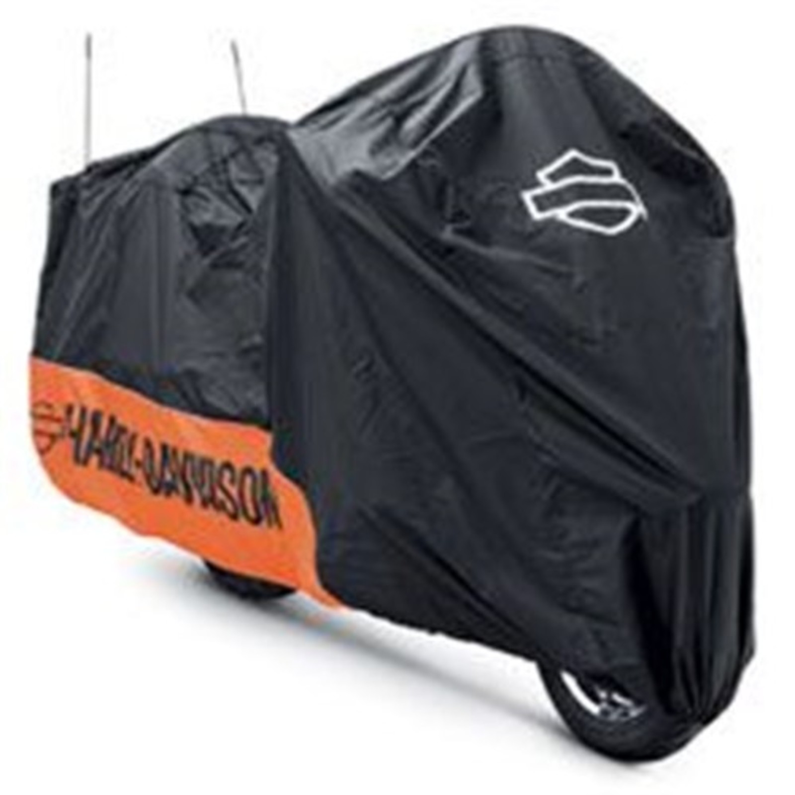 Motorrad-Abdeckplane für den Innen-/ Außenbereich - orange/schwarz
