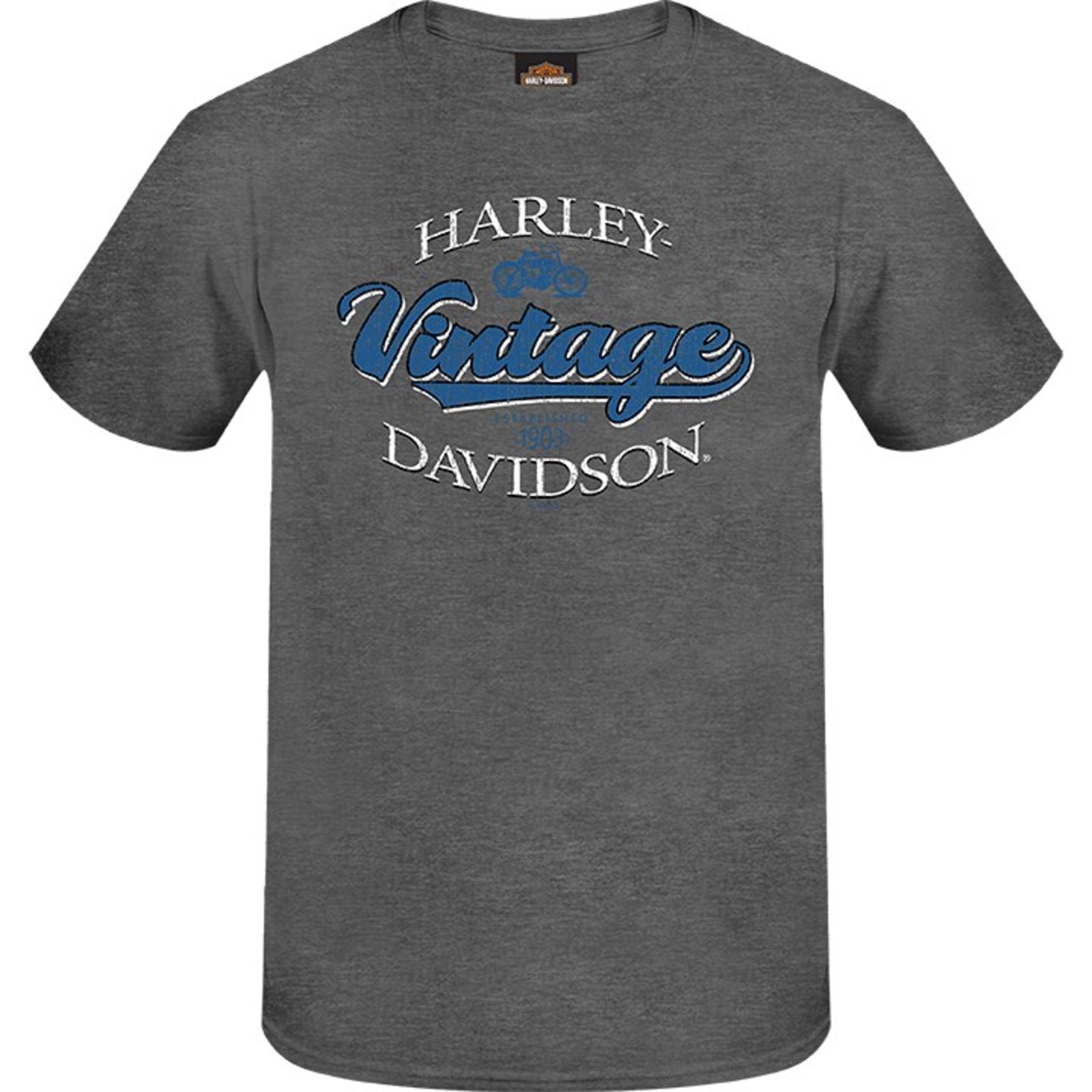 Vintage MC – T-Shirt– grau – Tough Stuff Rückenaufdruck groß