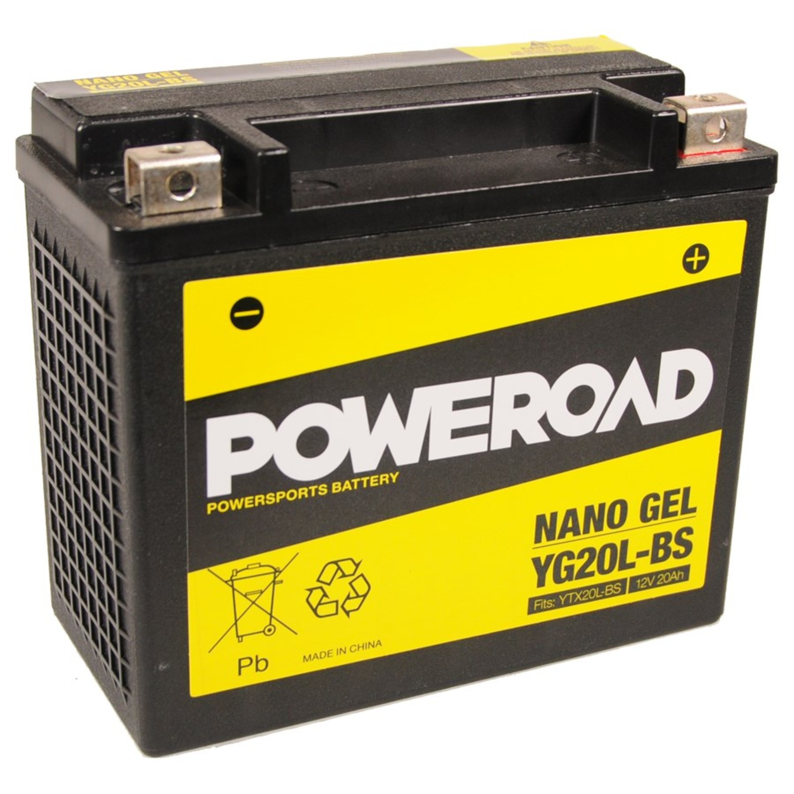 Poweroad YG20L-BS Gel 12V/20Ah