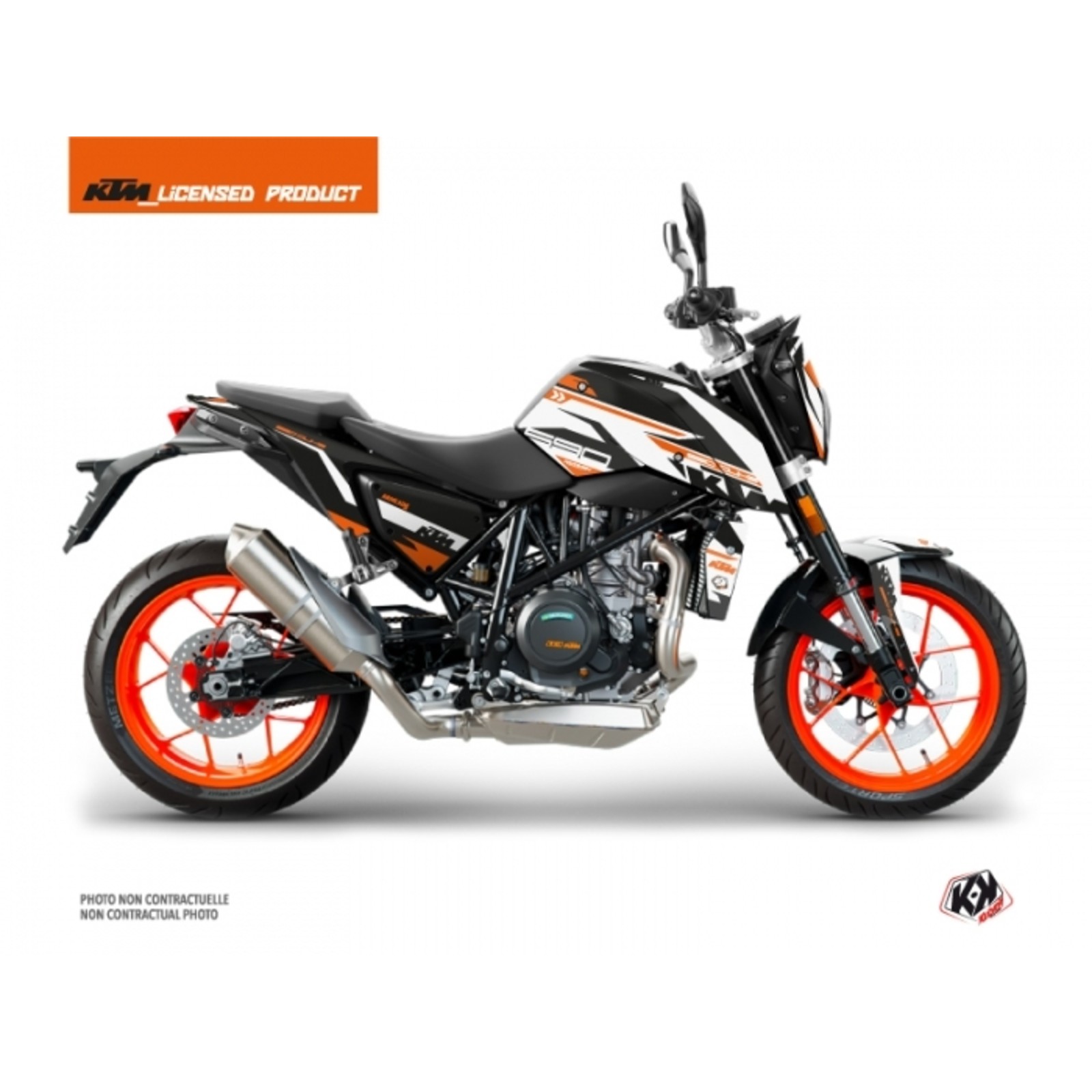 690 Duke orange blanc