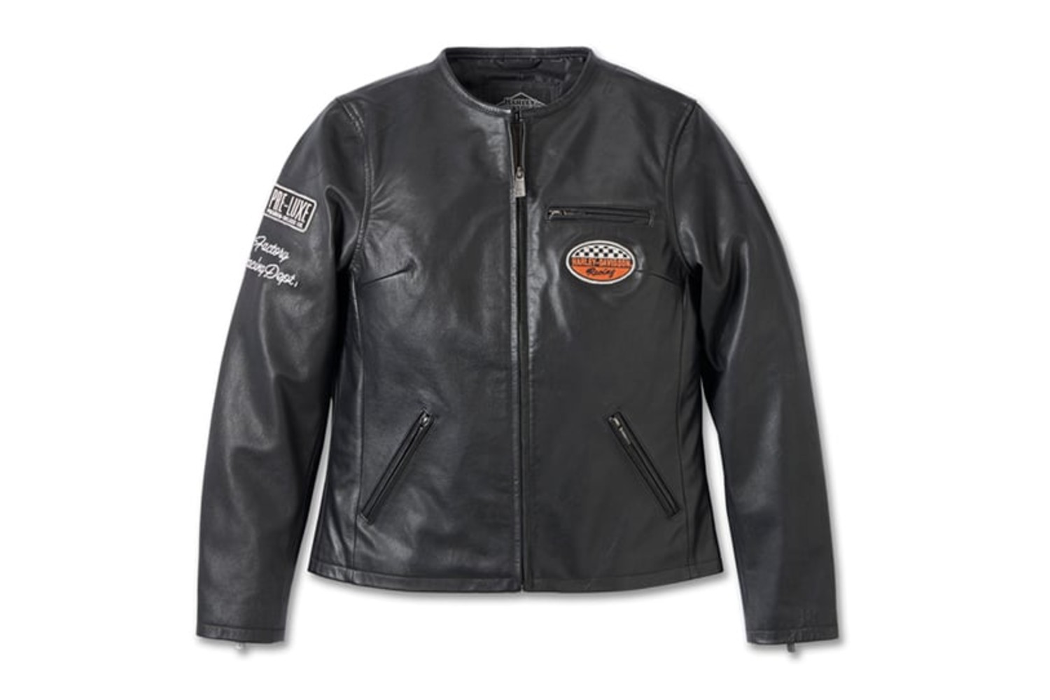 Damen "120th Anniversary Cafe Racer Leather Jacket" 97052-23VW