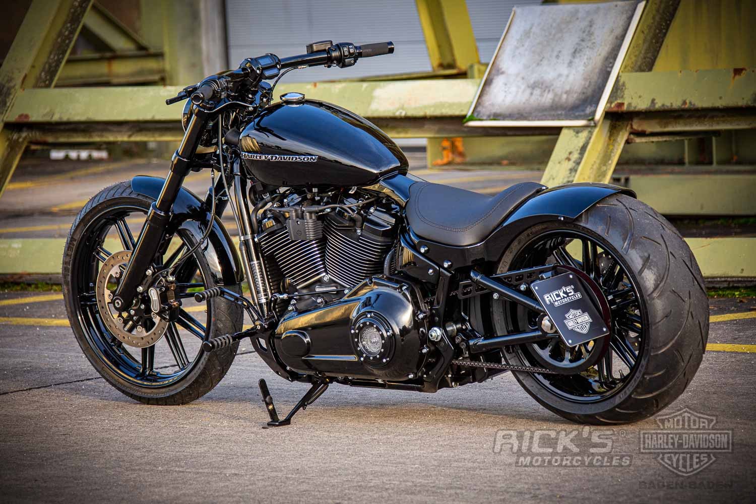 Heckfender Softail M8 ab 2018, Breakout, Stahl, Komplettkit