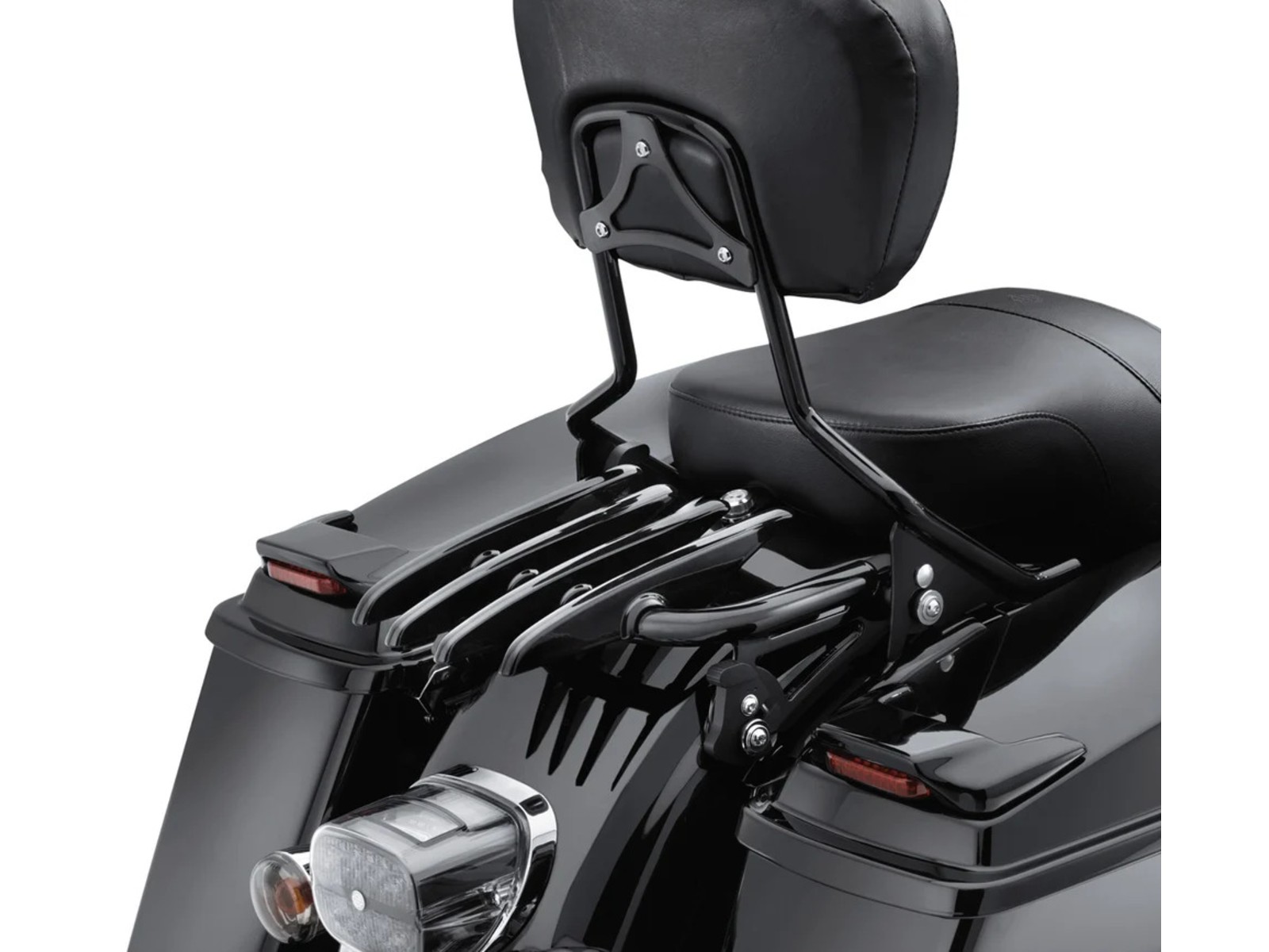 Portaequipajes H-D Detachables Stealth para asiento doble