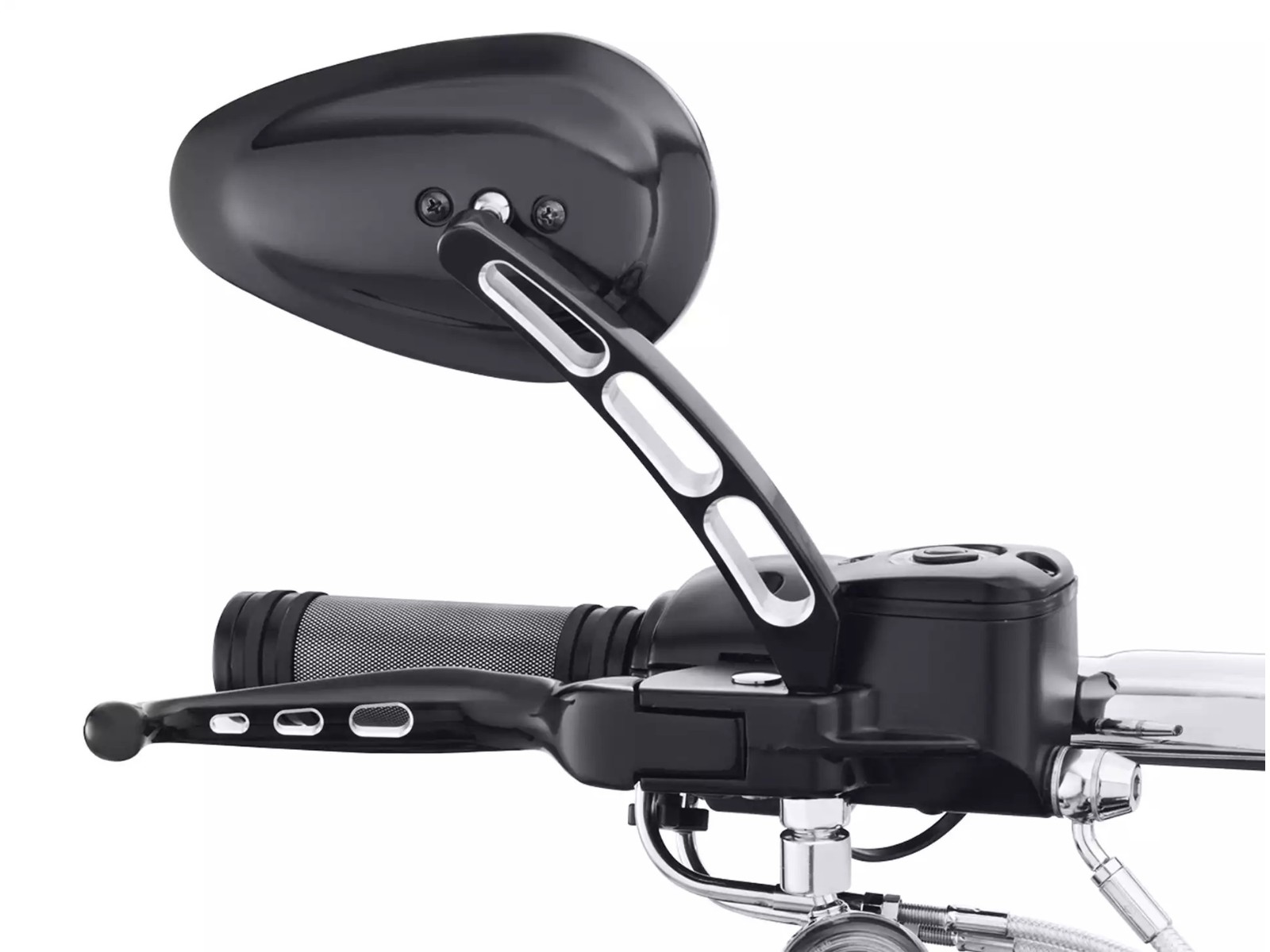 Harley-Davidson Edge Cut Mirror 92441-10 Black