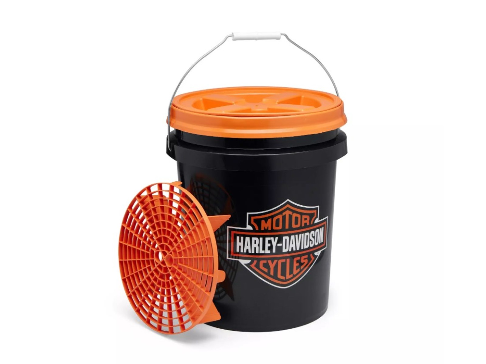 Harley-Davidson motorcycle wash bucket