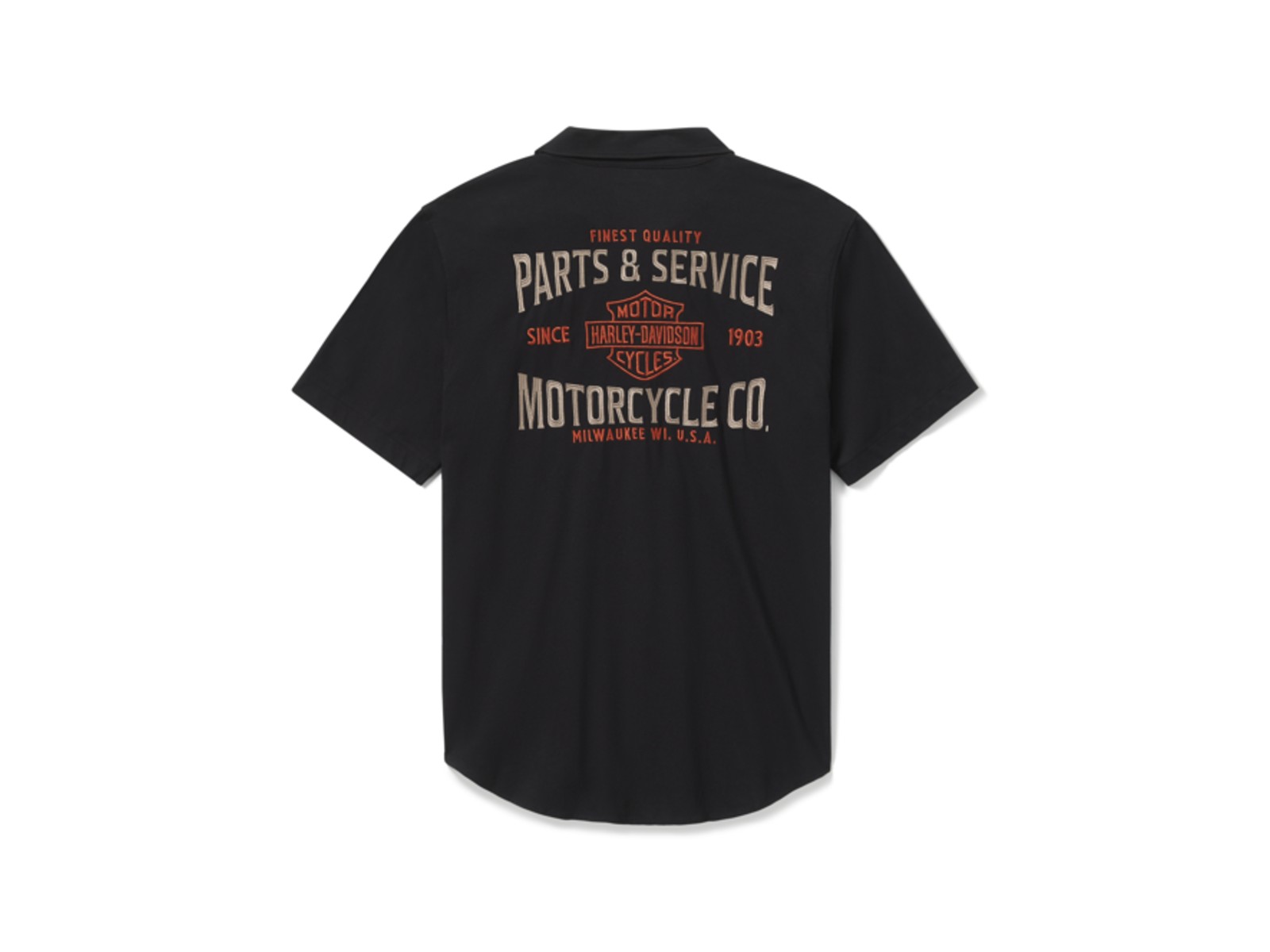 Harley-Davidson Herren "Parts & Service Jersey Button-Up Shi