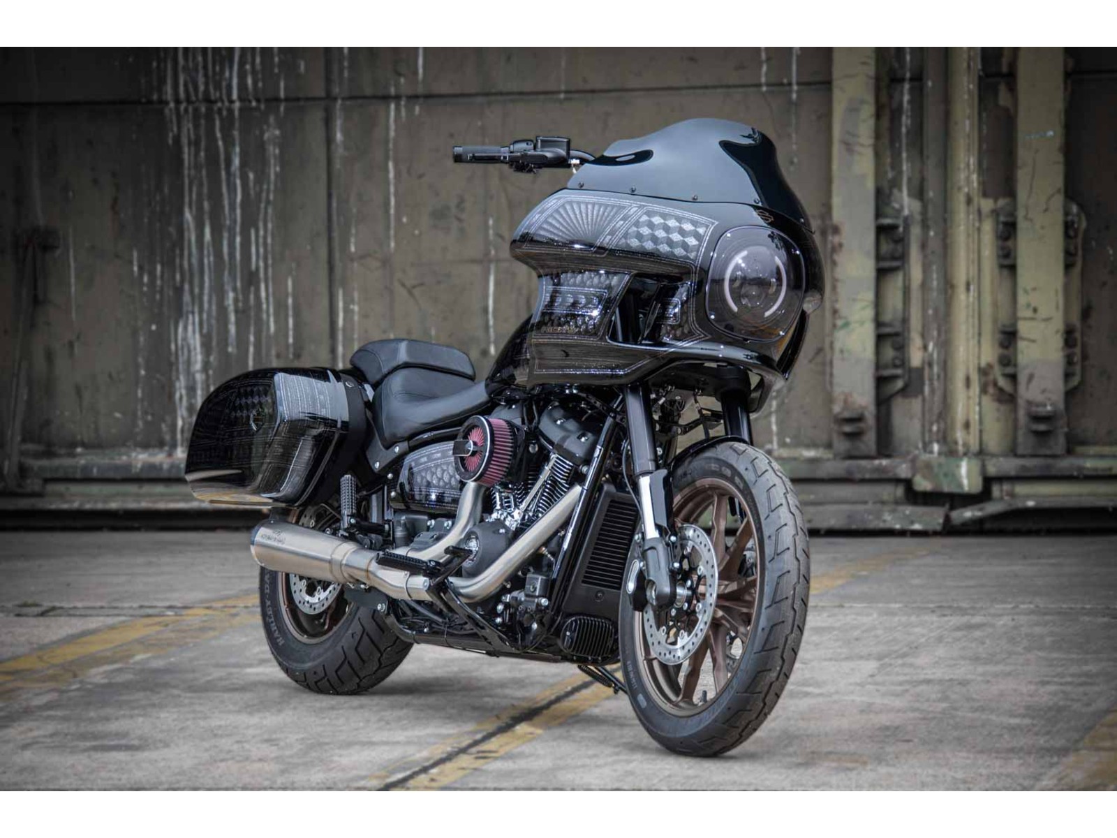 Rick's Motorcycles Carénage FXRP FXRT Réplique Rétro Police