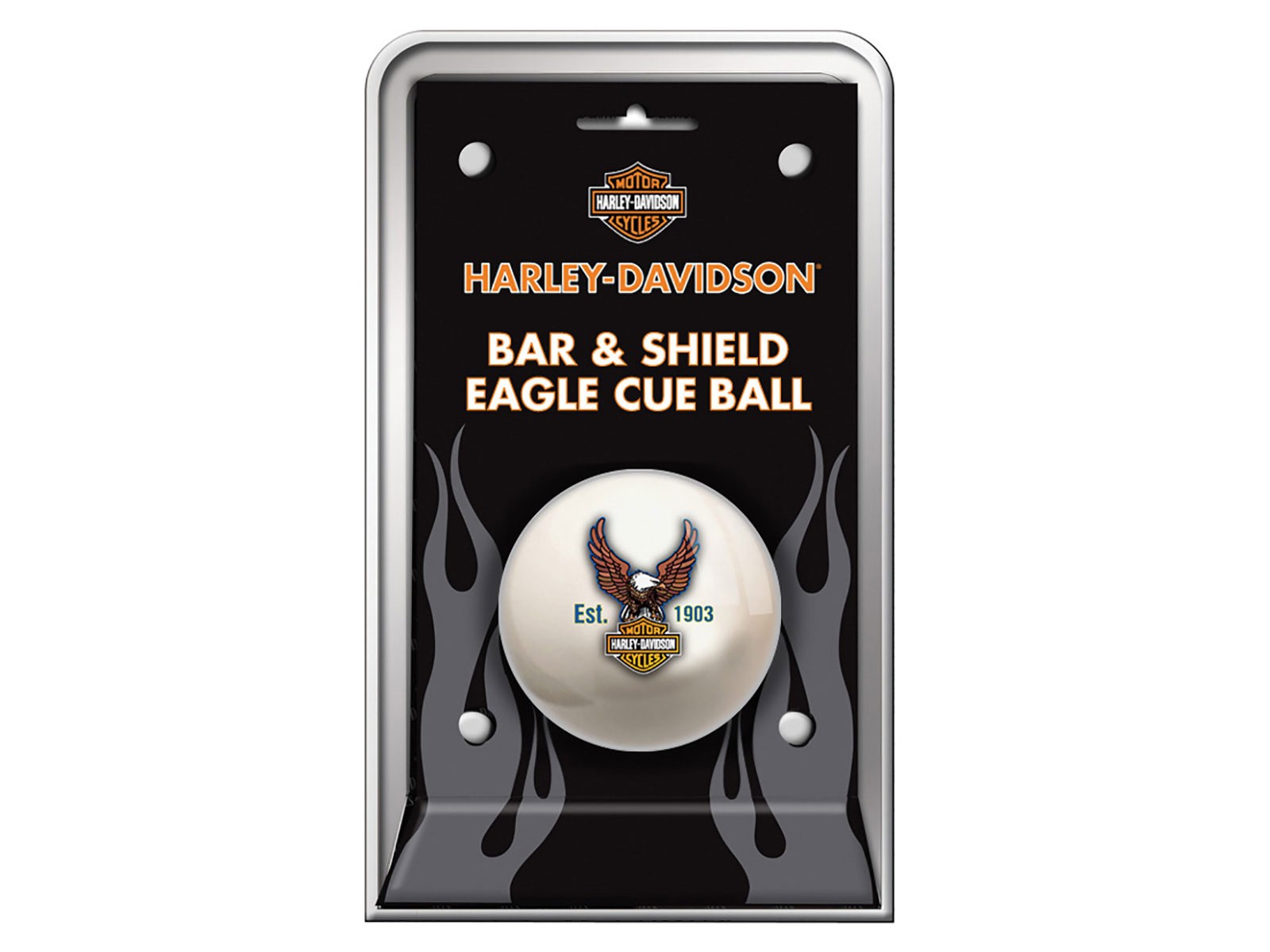 Harley-Davidson Billiard Kugel "H-D Bar & Shield Eagle Cue B