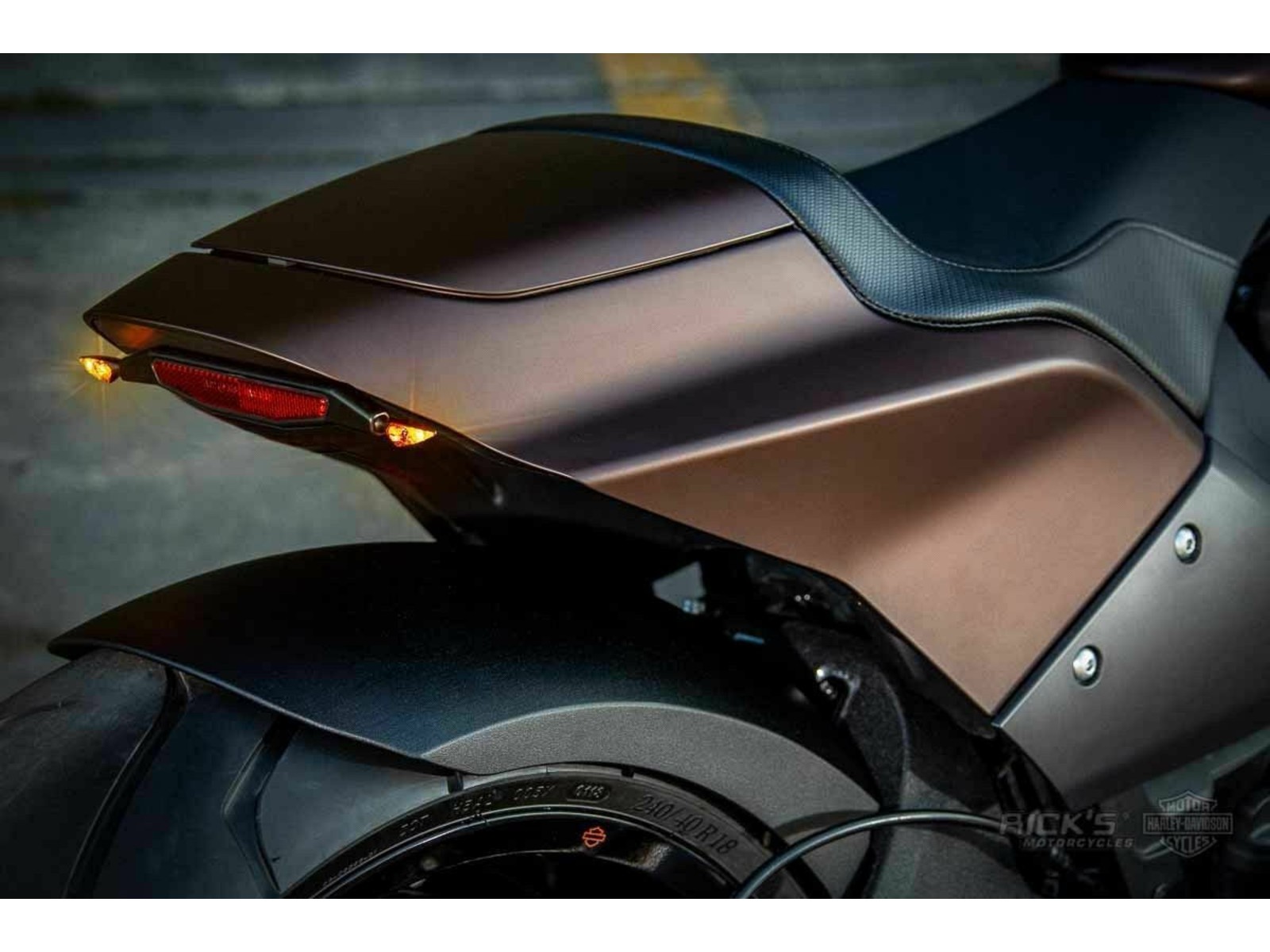 Rick's Motorcycles rear indicator bracket Softail FXDR