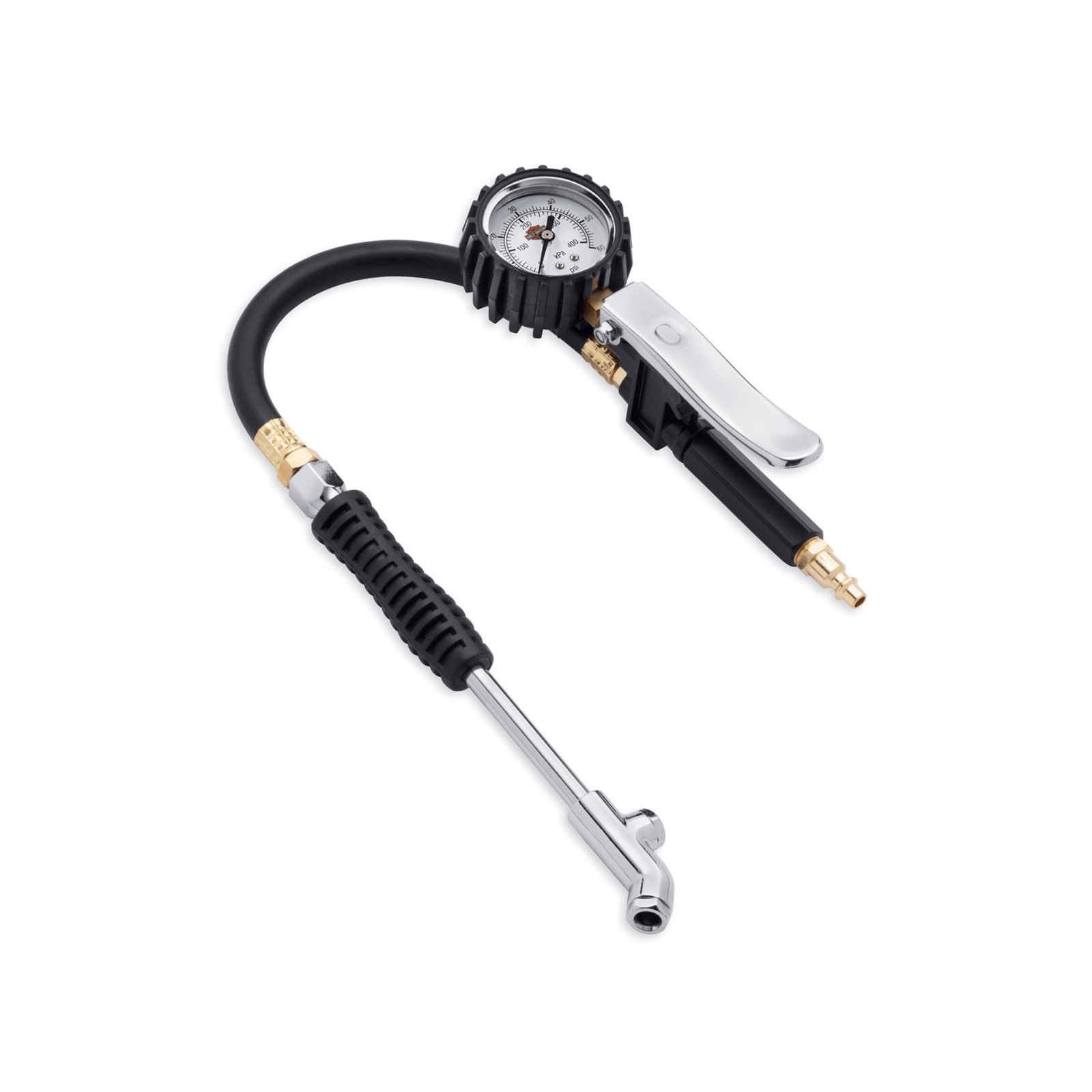 Harley-Davidson tire pressure gauge and inflation valve