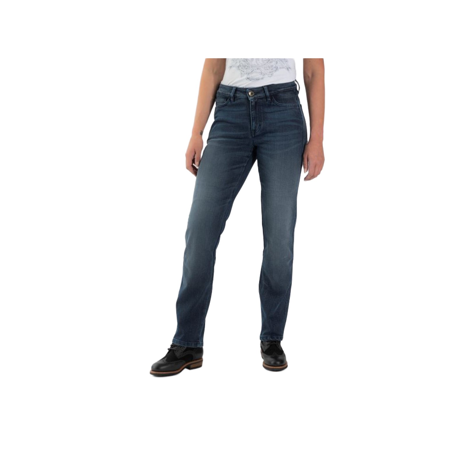 THE ROKKER COMPANY Biker Jeans ROKKERTECH Mid Straight Blue