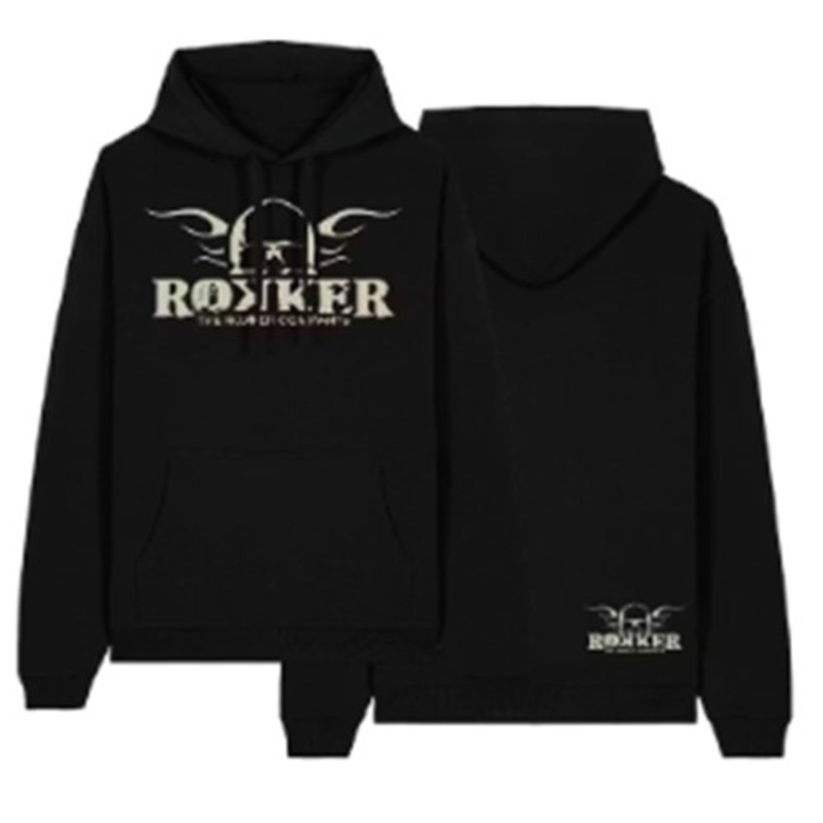 THE ROKKER COMPANY Herren Hoodie "Logo Hoodie Black" 520401