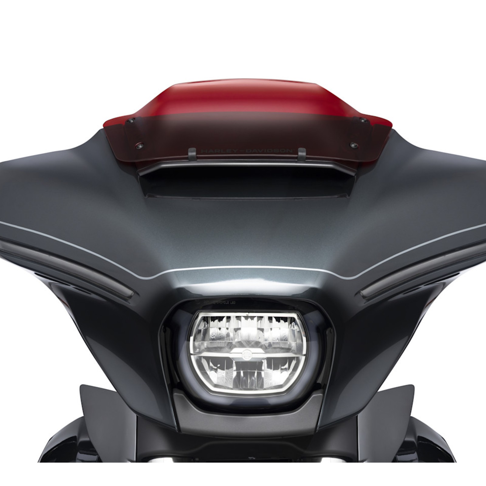 Windshield Red 12.7 cm Wind Splitter Screen (57400725)