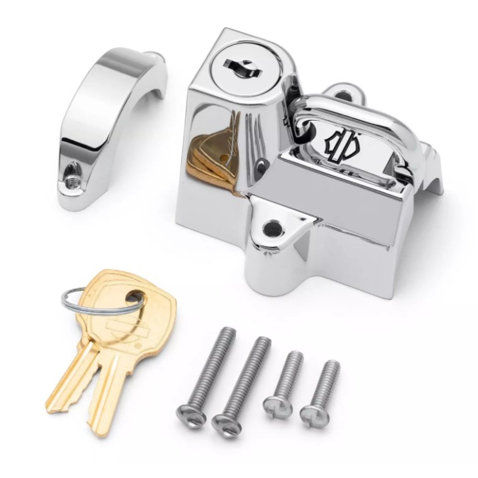 Helmet lock chrome universal