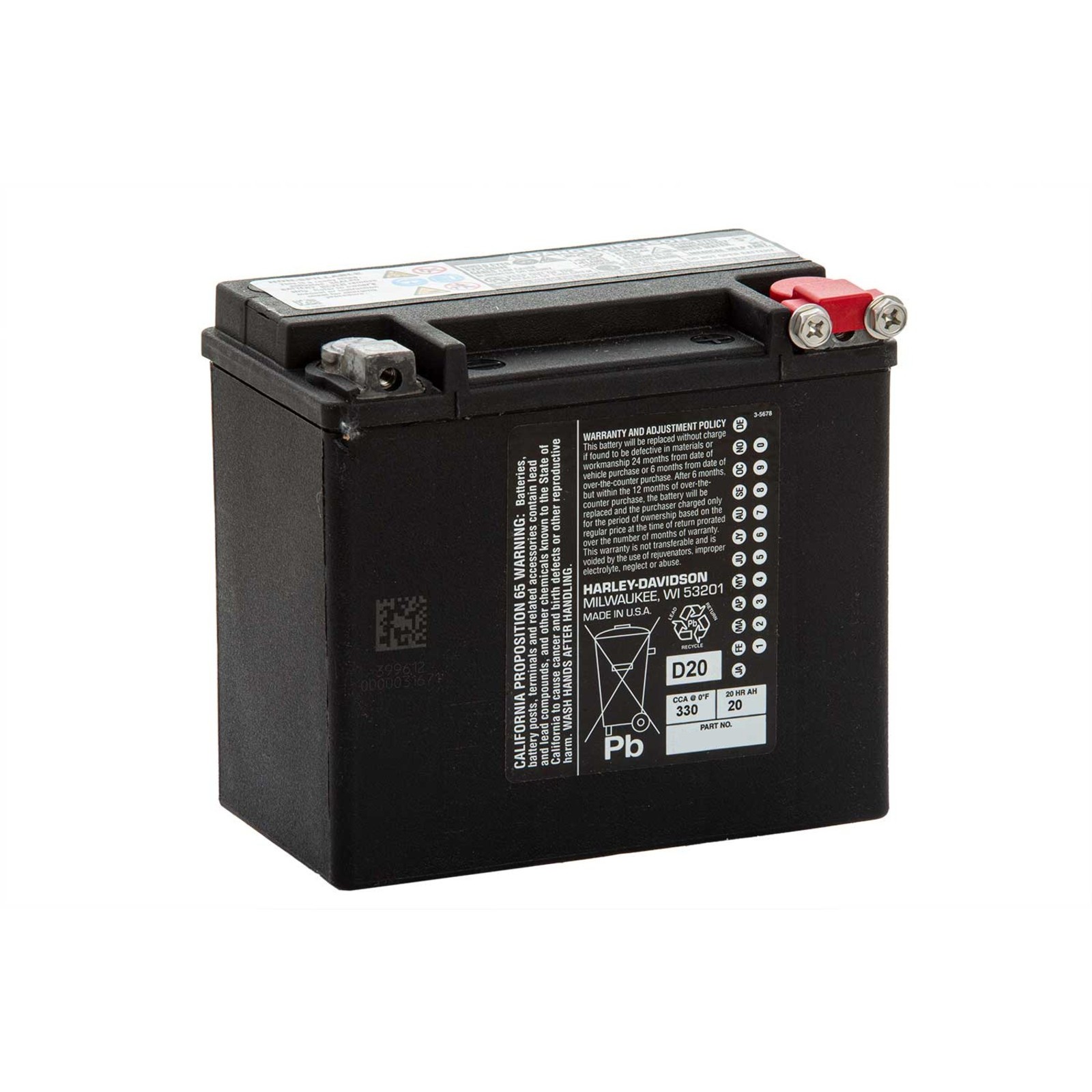 Harley-Davidson Original Battery 66000209 20AH AGM