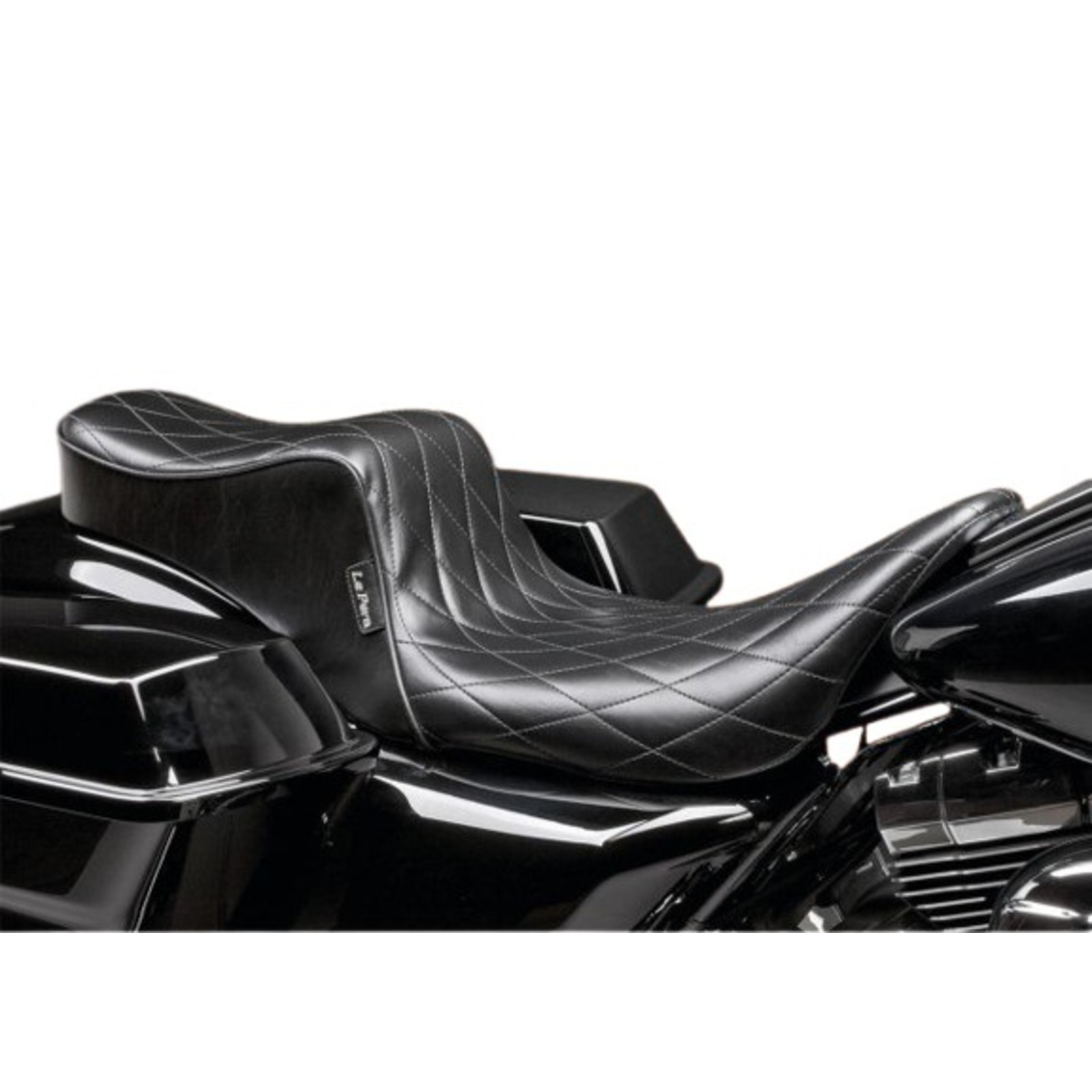 Le Pera Cherokee Seat Diamond Stitch Black Vinyl 91-9541