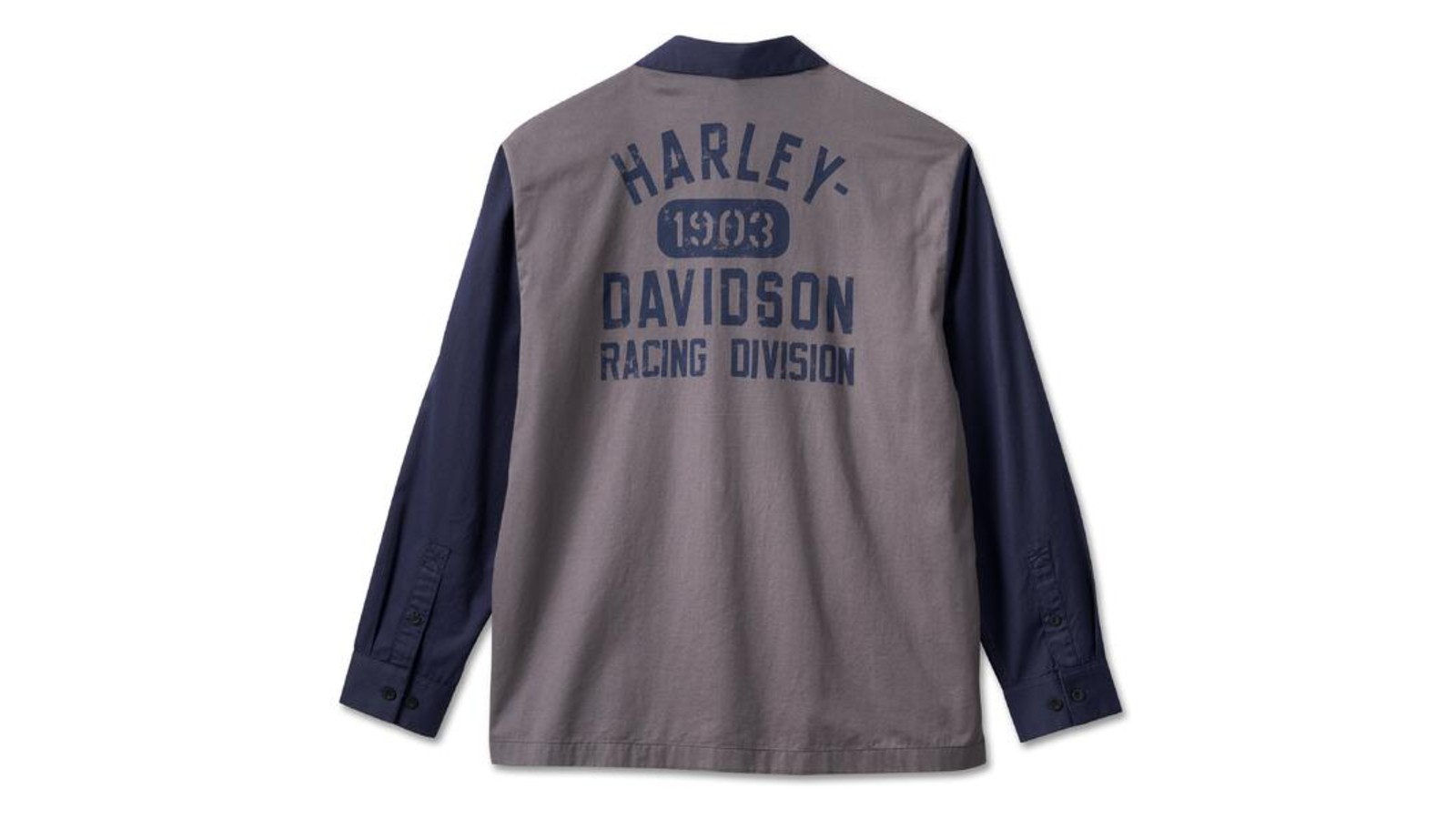 Harley-Davidson Herren langarm Hemd "Racing Colorblock Shirt