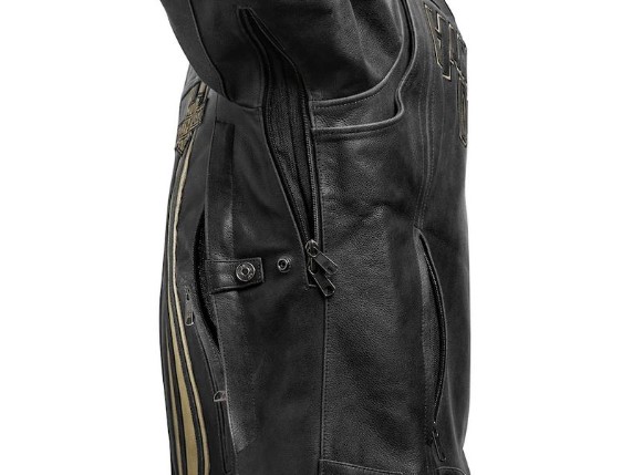 Harley-Davidson Men leather jacket "Triple Vent Passing Link