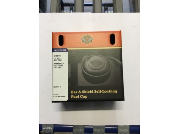 Harley-Davidson self-locking gas cap 61100117A Bar & Shield