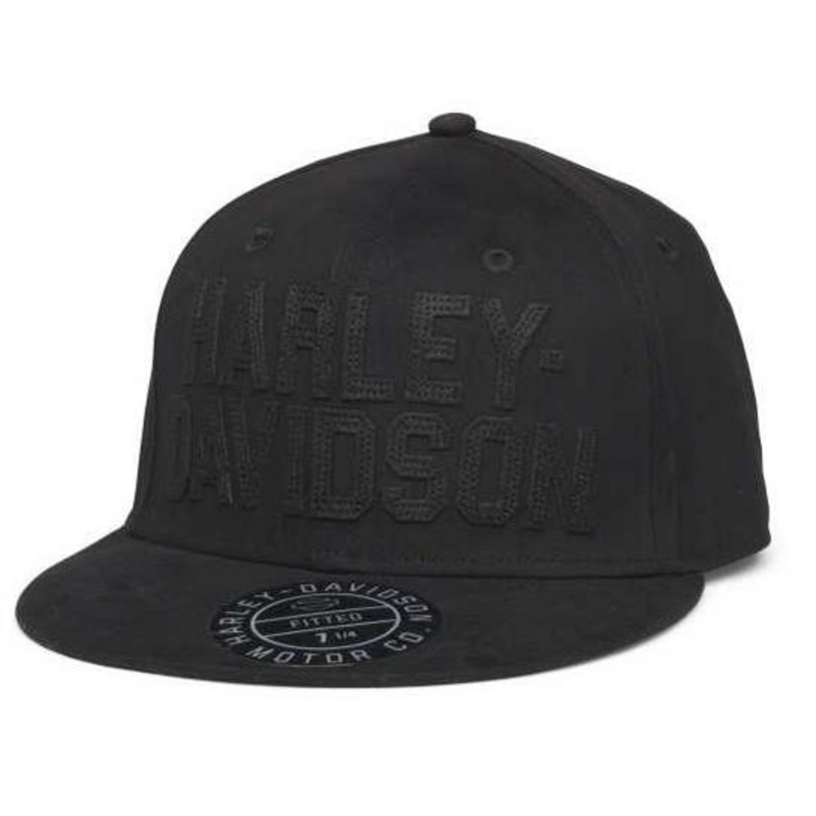 Kappe Block Script Schwarz