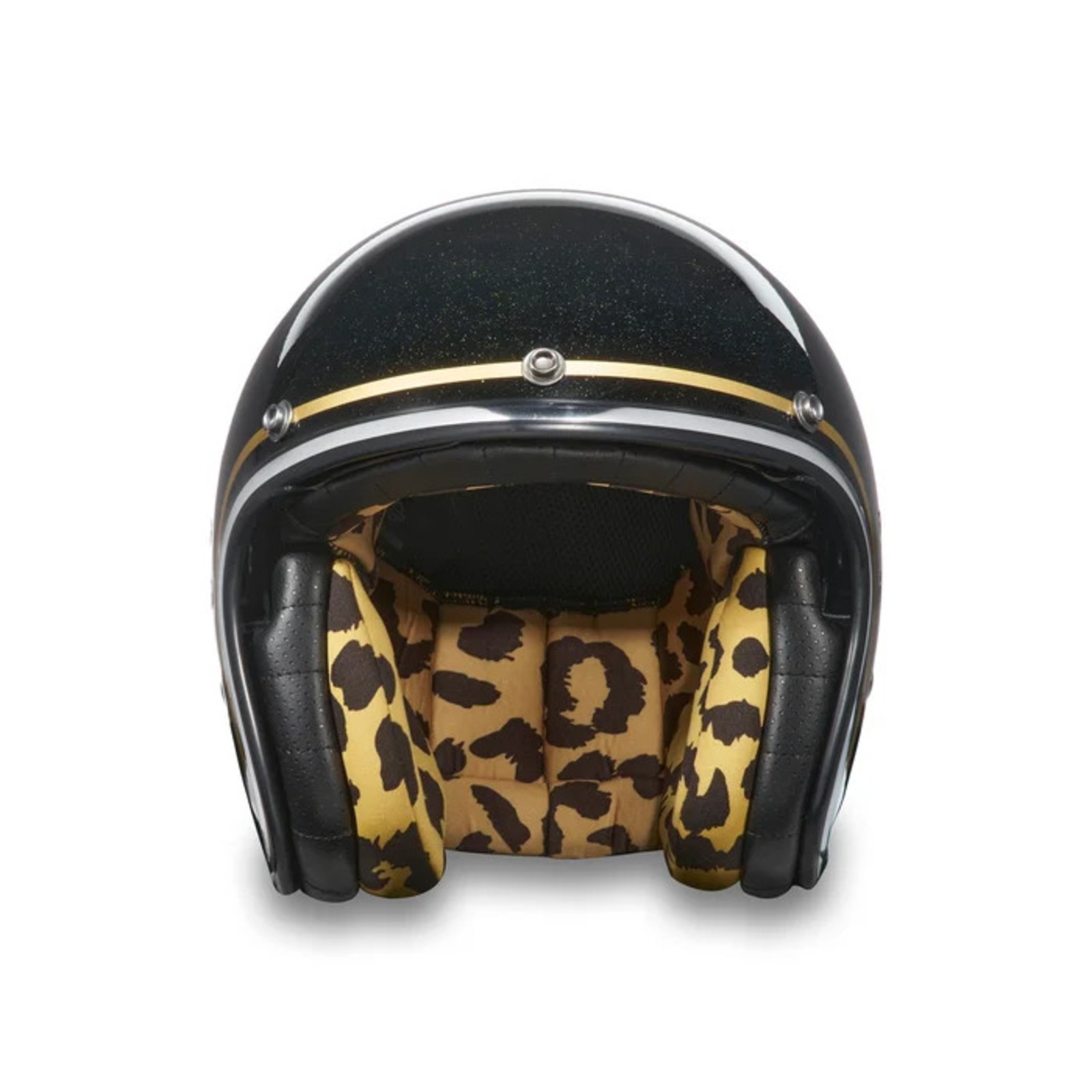 Harley Davidson X14 Sun Shield Jethelm für Damen und Herren, schwarz/gold