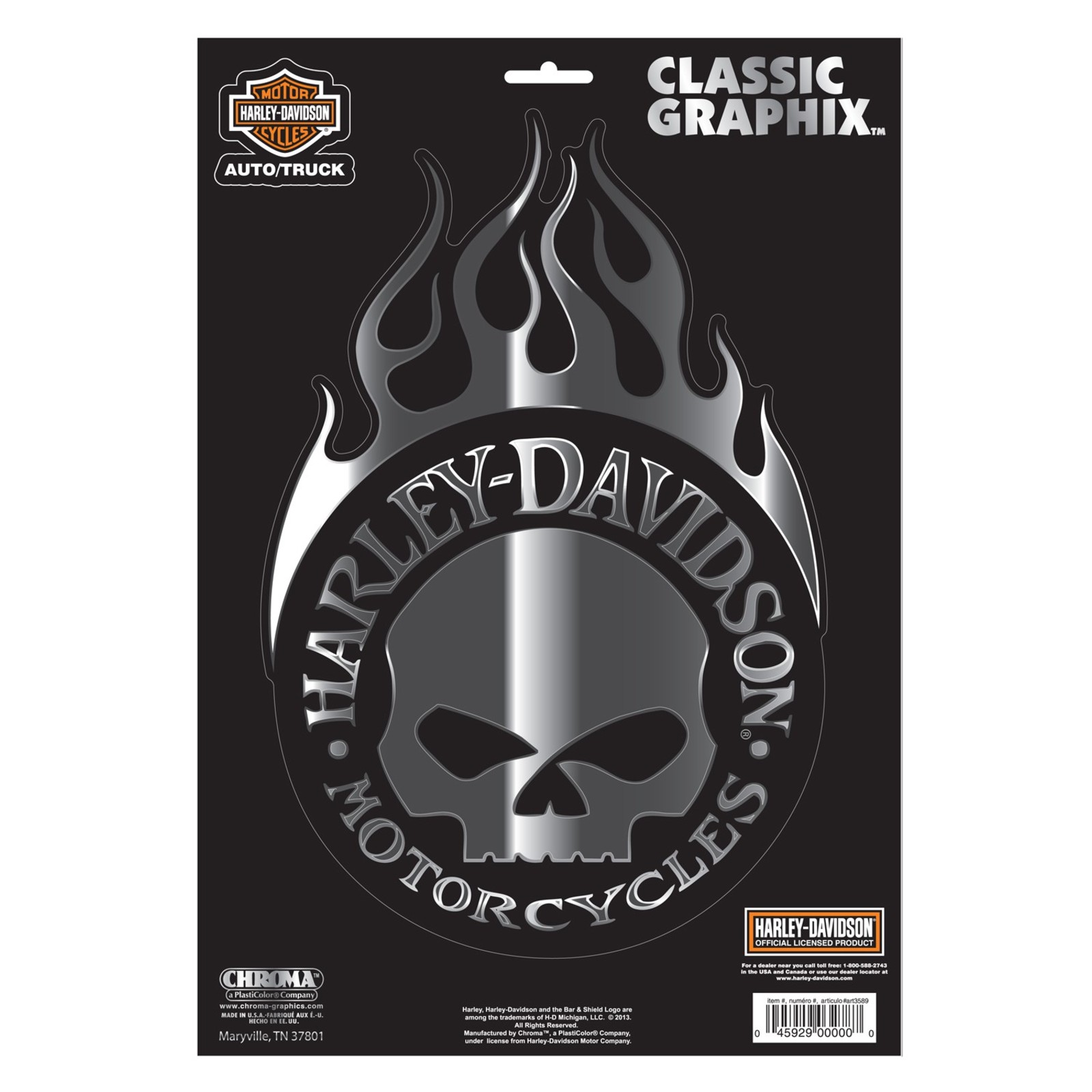Aufkleber Harley Davidson Skull