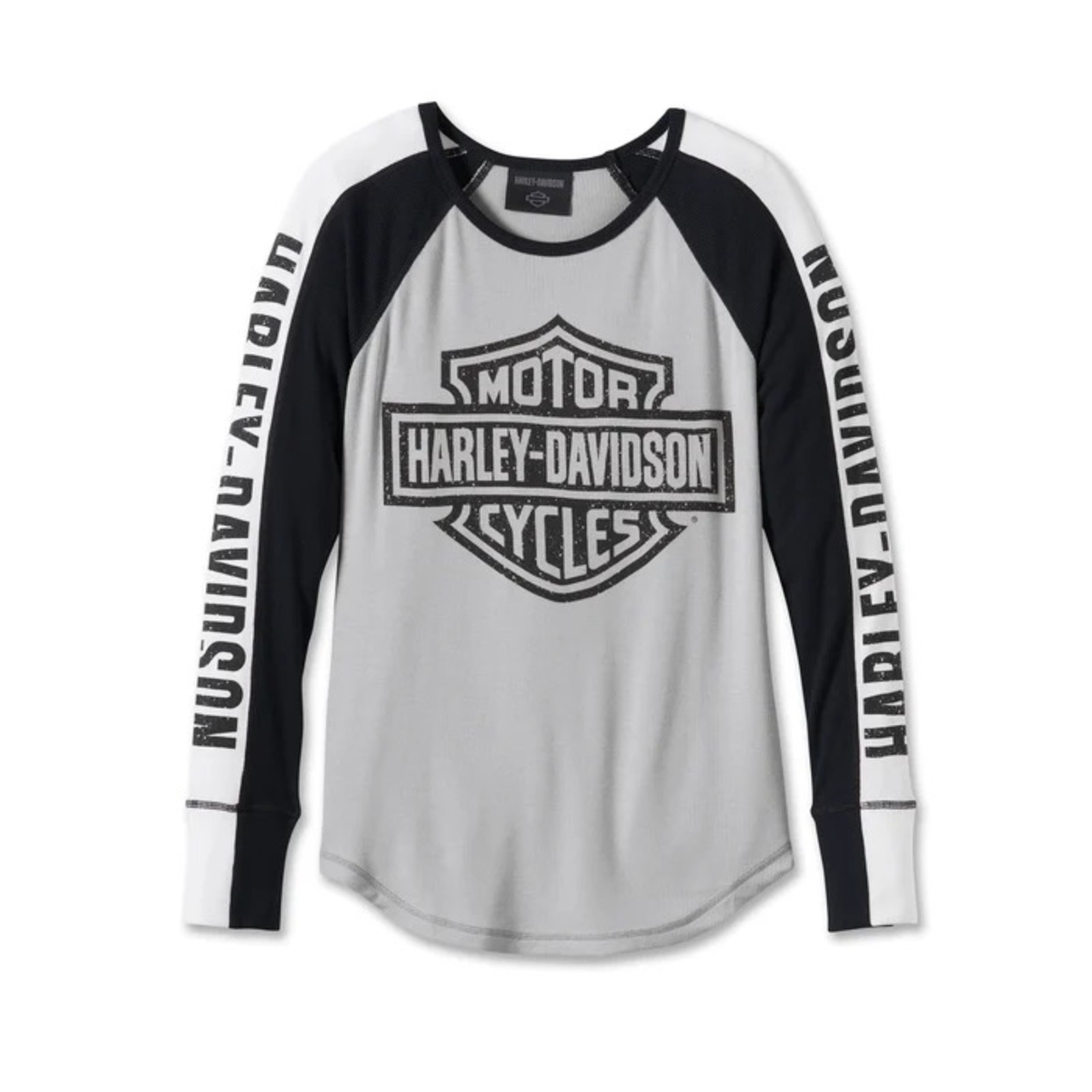 Harley-Davidson Bar & Shield Raglan Long Sleeve T-Shirt Colorblock ...