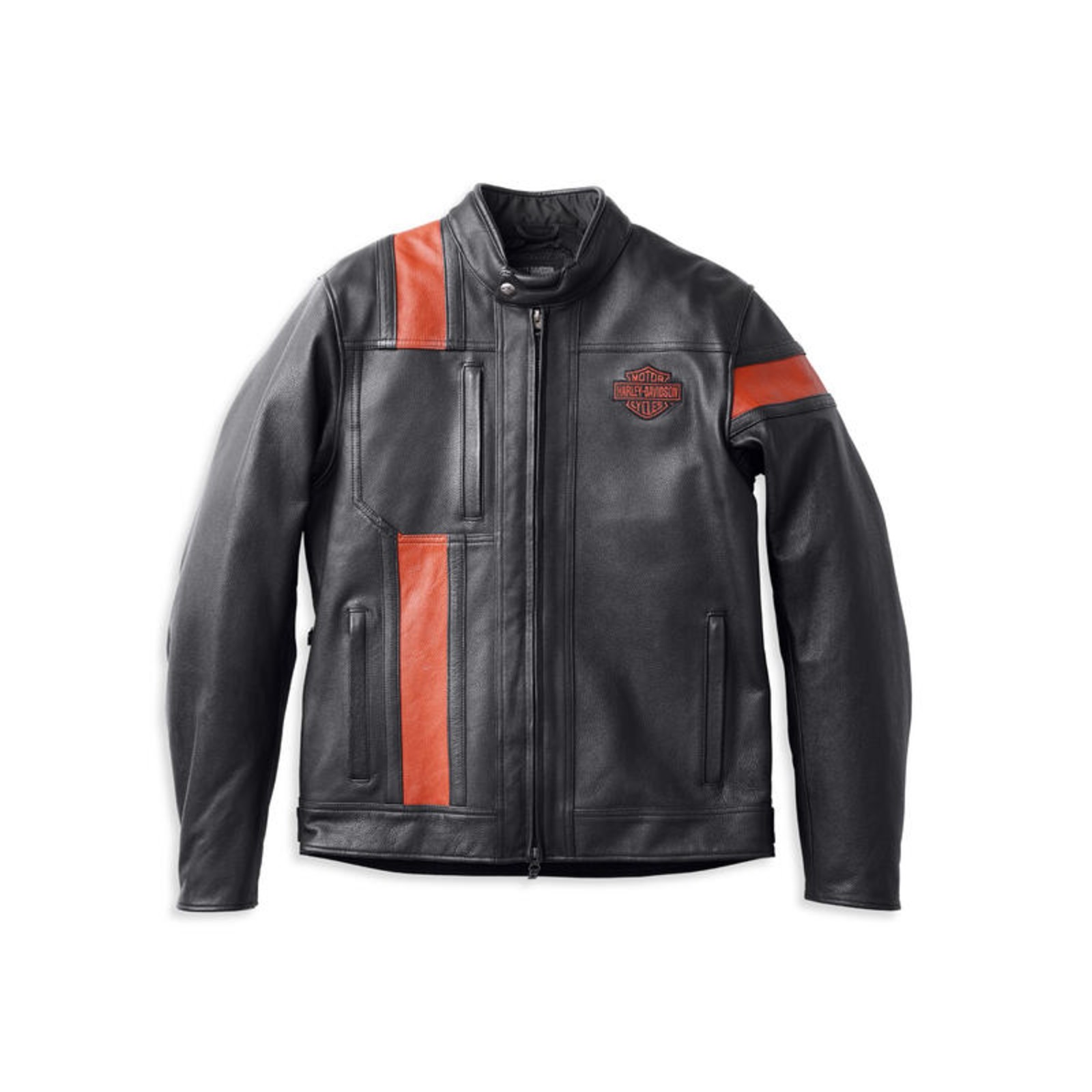 Harley Davidson Hwy 100 Waterproof Leather Jacket Schwarz