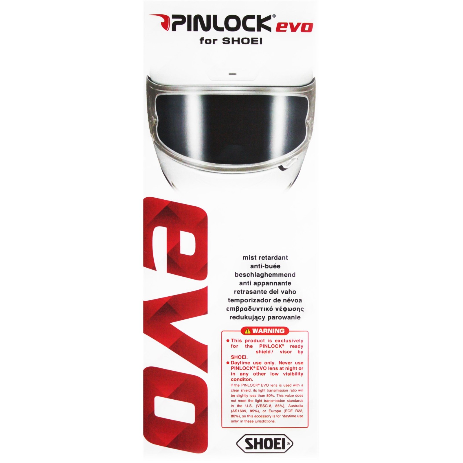 Pinlock®-Scheibe für Shoei