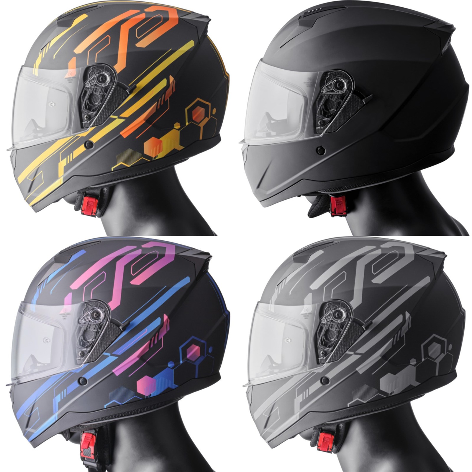GMS Motorrad Helm Hexago