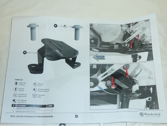Seitenständerschalter Schutzabdeckung BMW F850 GS
