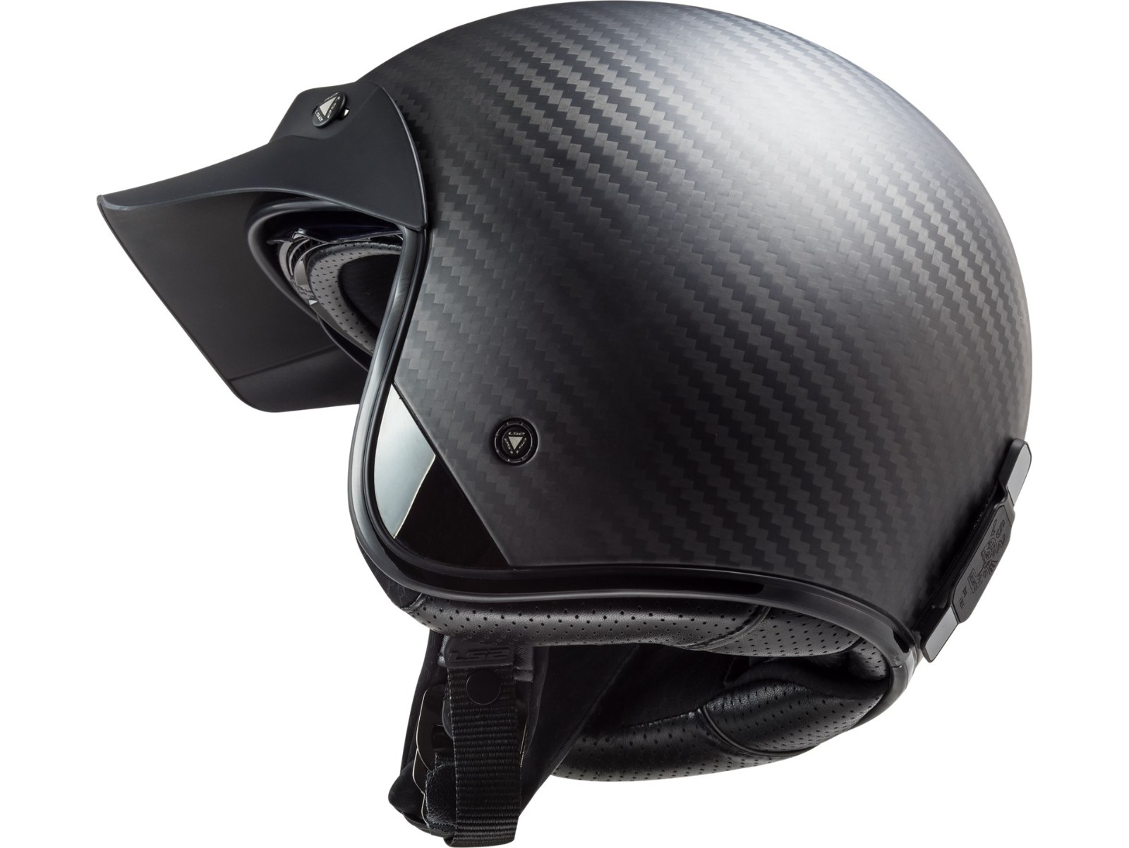 LS2 OF601 Bob Carbon matt Carbonhelm Open Face Jethelm Motorradhelm