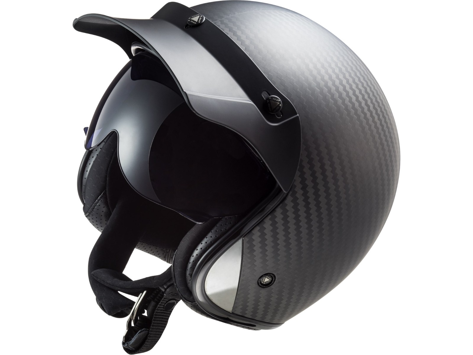 LS2 OF601 Bob Carbon matt Carbonhelm Open Face Jethelm Motorradhelm
