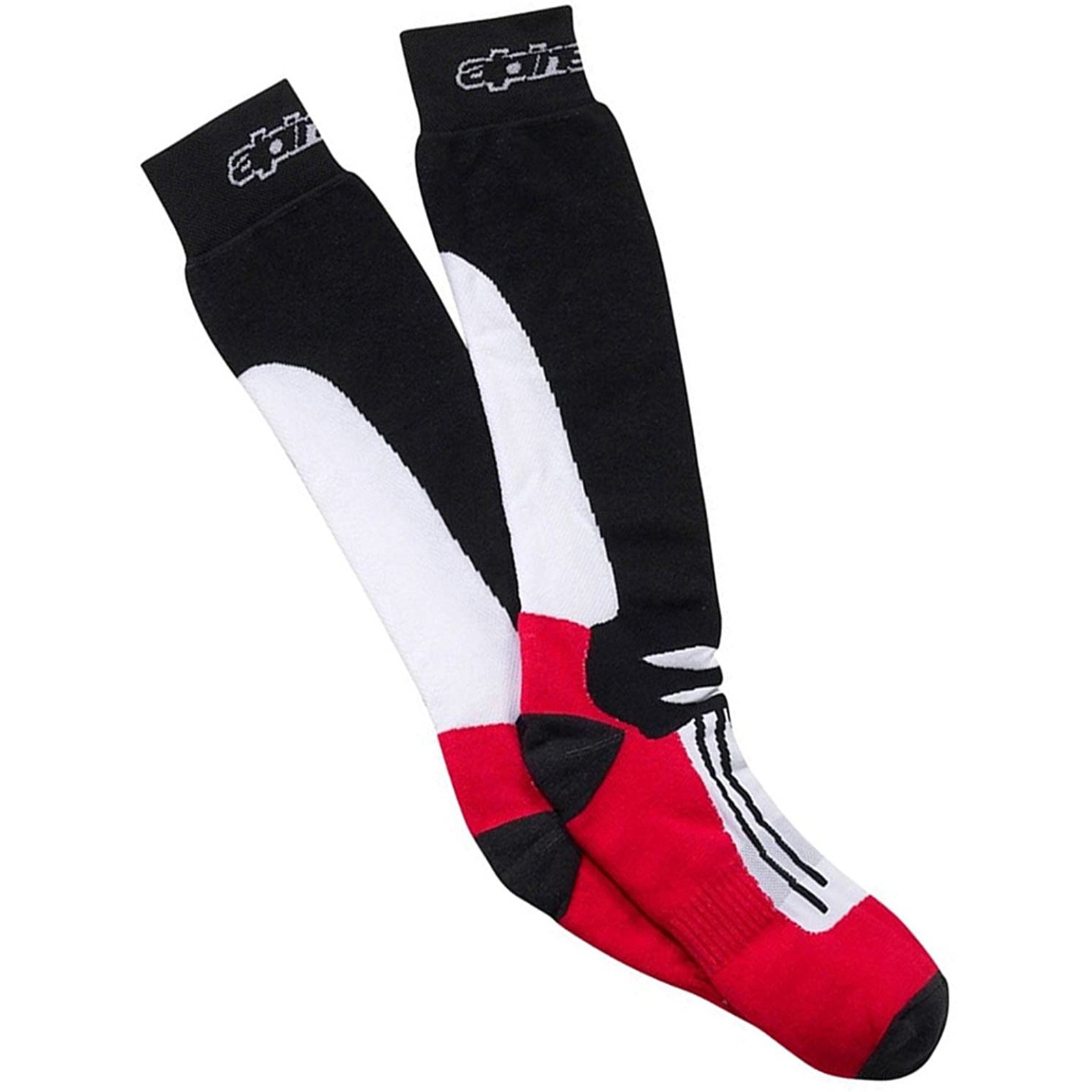 Socken Alpinestars Road Racing Socks Long schwarz rot