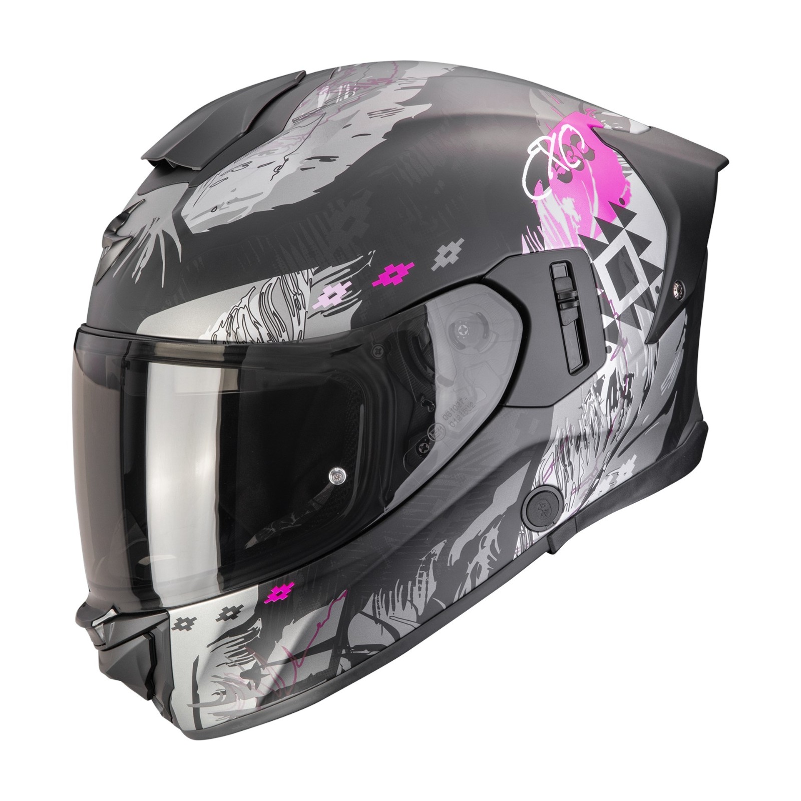 Casque Scorpion EXO 530 Air Hadji, noir mat/rose