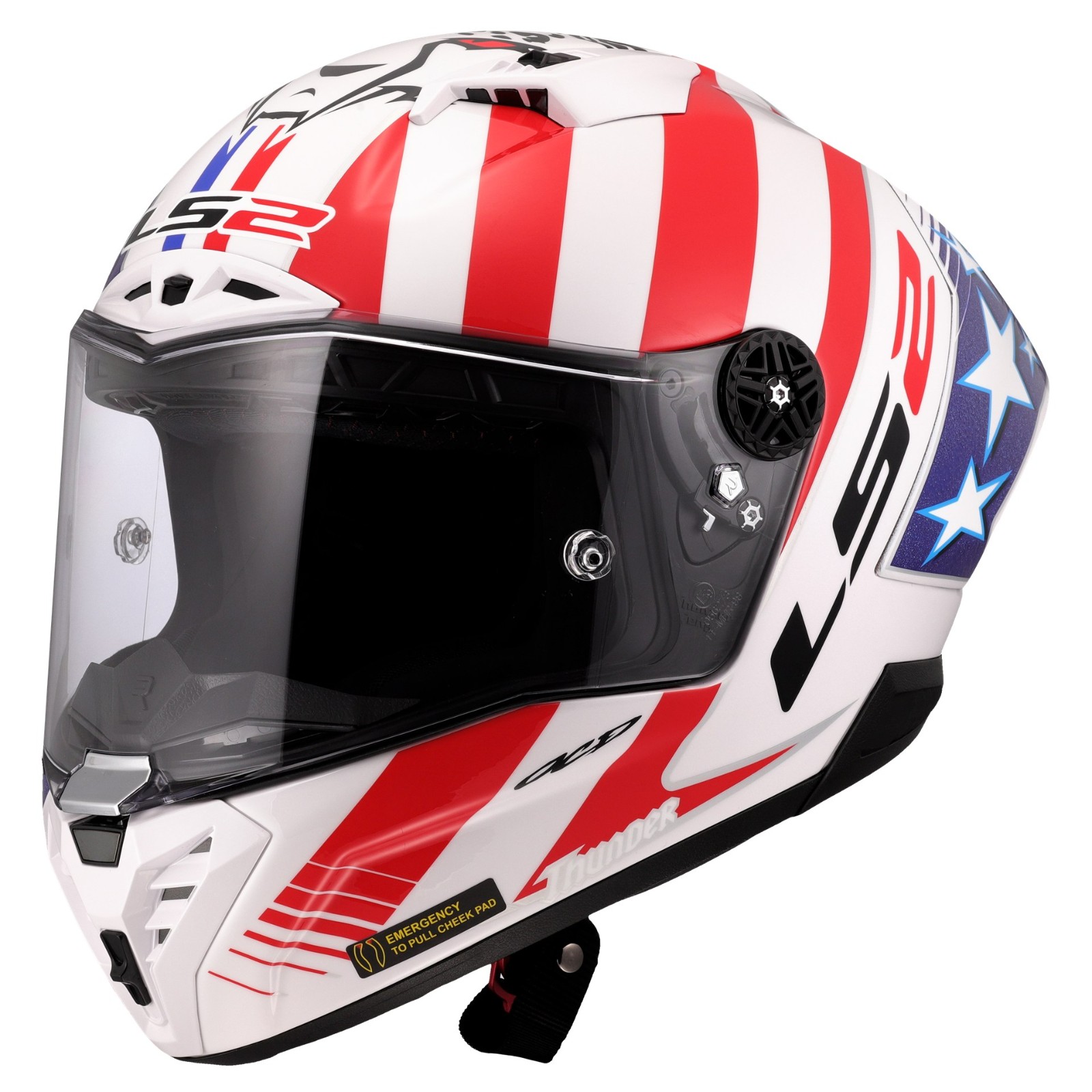 Casco LS2 FF805 Thunder Carbon GP Aero Replica Baz Carbon Helmet