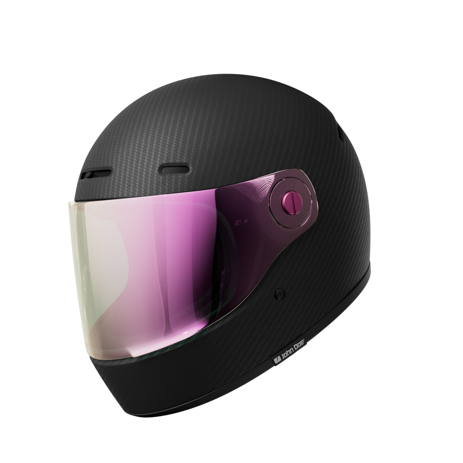 Retro Helm John Doe JD One Helmet Frozen Carbon