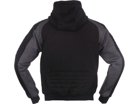 Motorradjacke Modeka Hootch Hoodie Kapuzenjacke Aramid schwarz grau