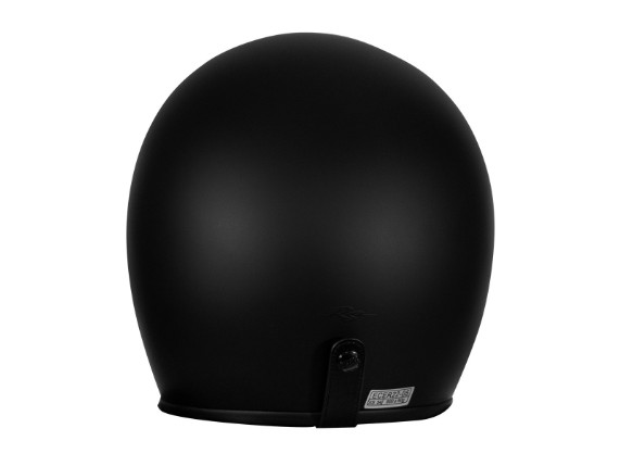 Fonzie Solid Matt Black Open Face Helm Jethelm Motorradhelm