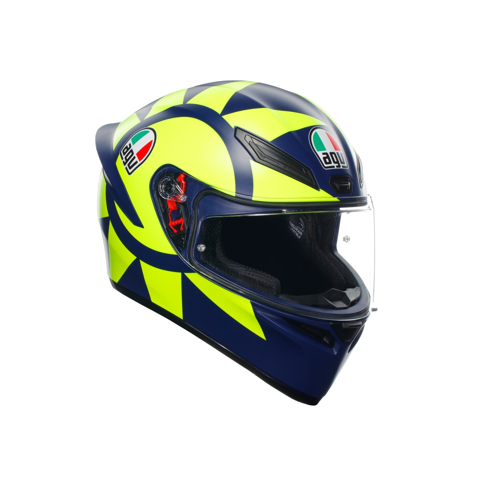 K1 S Soleluna 2018 Integralhelm (blau/gelb)