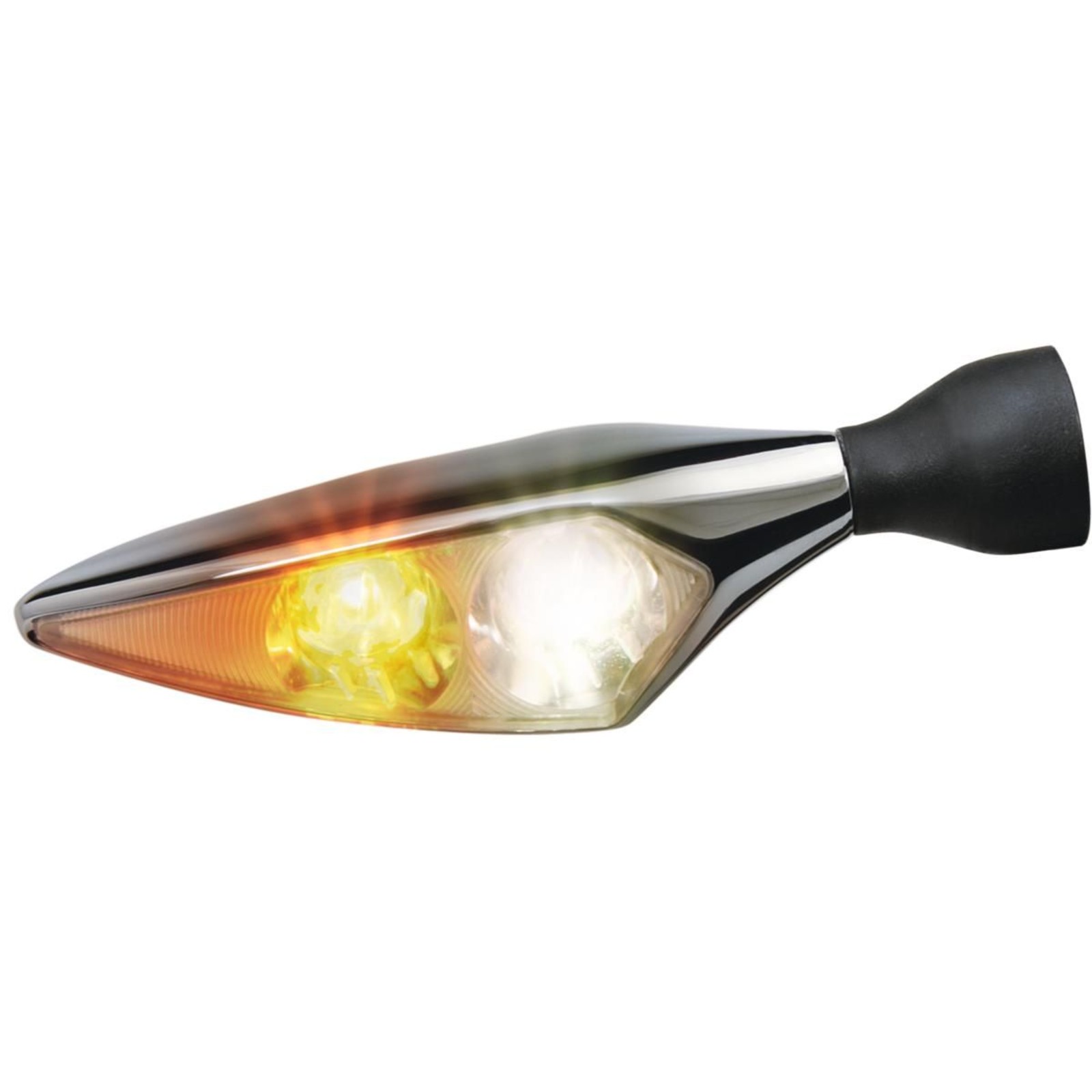 LED Blinker mit Positionslicht FR/RL chrom