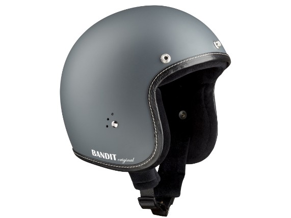 Premiumhelm asphaltgrau grau JETHELM Chopperhelm Helm