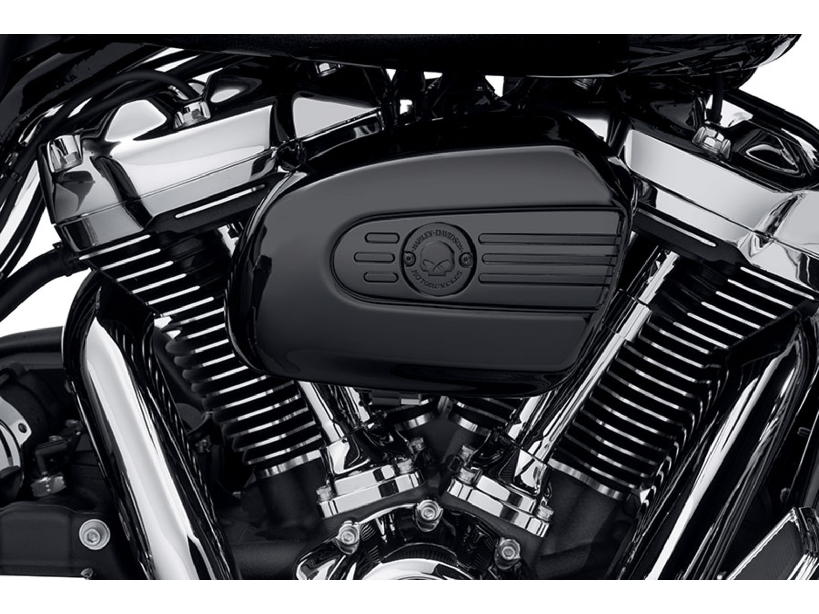 Luftfilterzierblende - Willie G. Skull Black