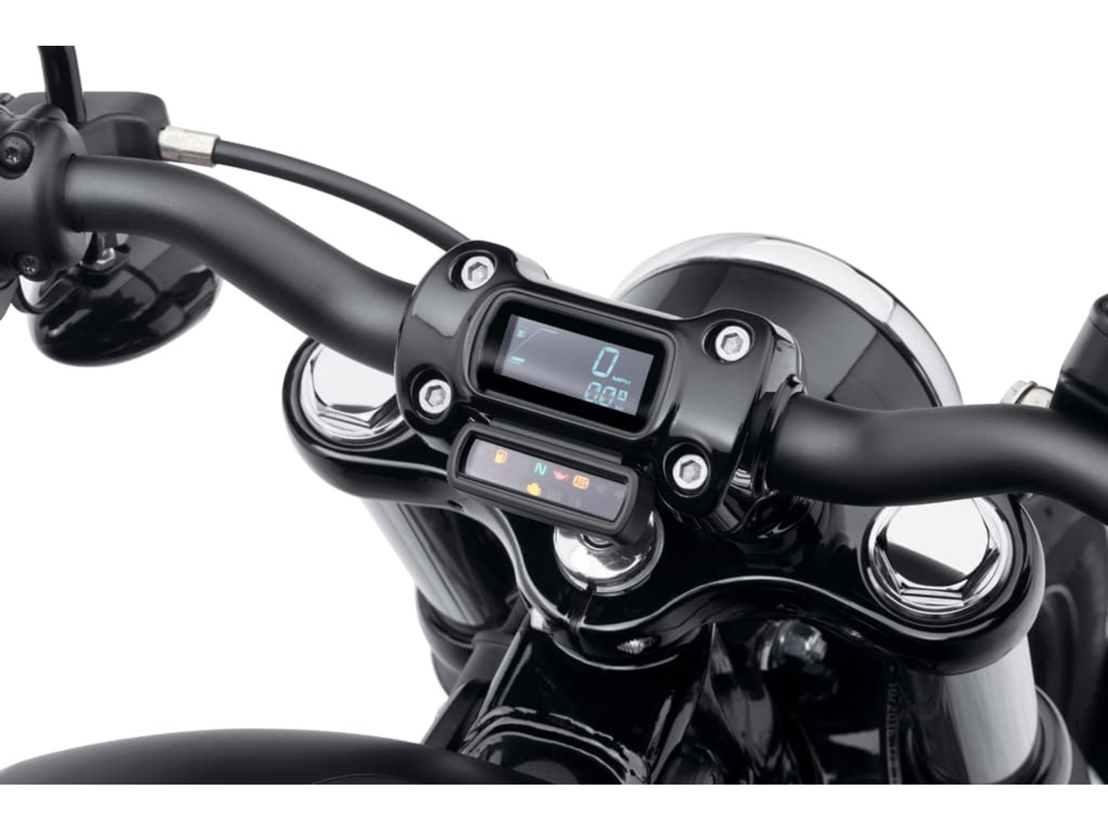 Lenker-Riser und Klemmen-Kit - Schwarzglänzend