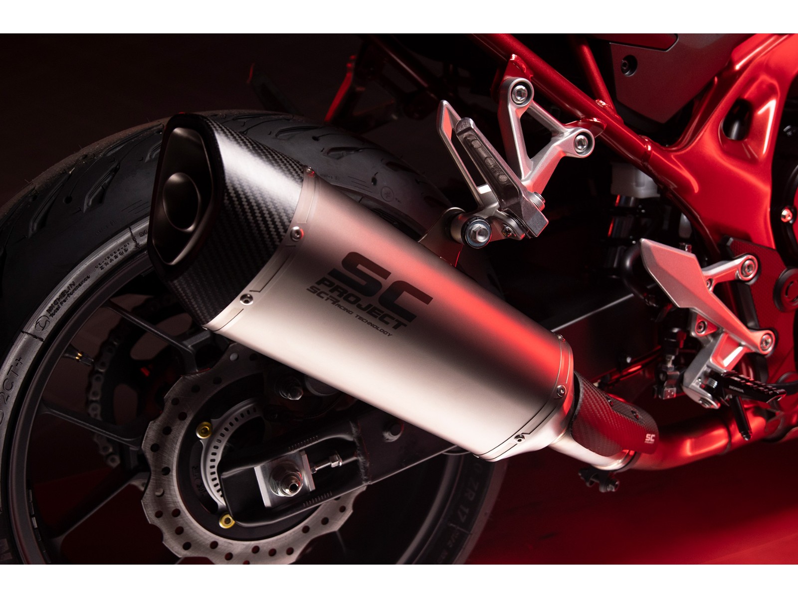 SC-Project SC1-R Sportauspuff Slip-on CB750 Hornet 2023-