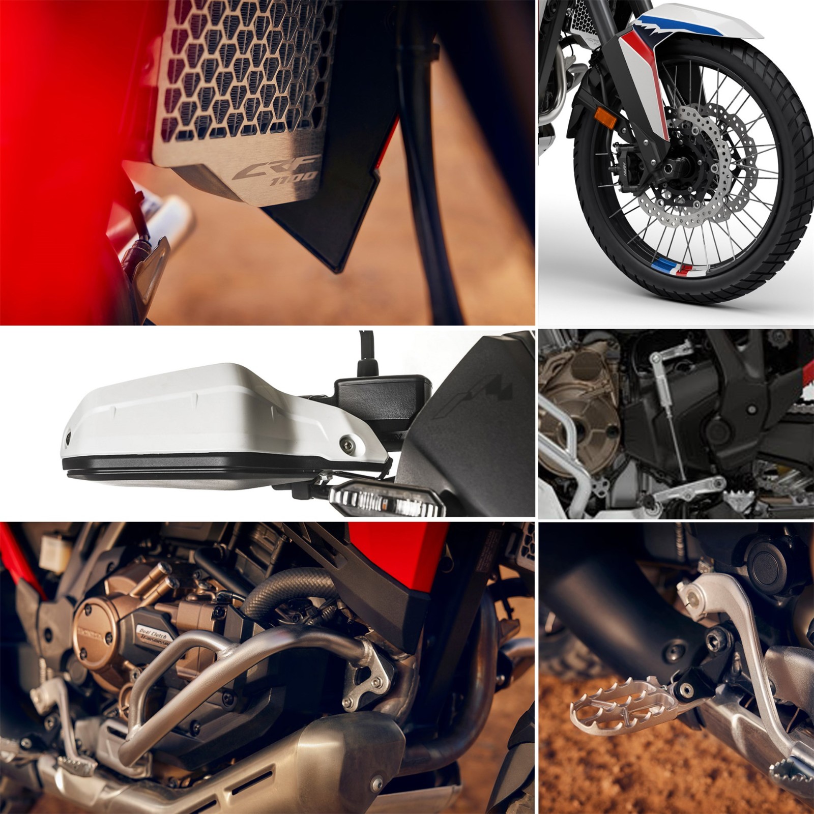 Rally-Paket für CRF1100 Africa Twin ES in Tricolor 2024-