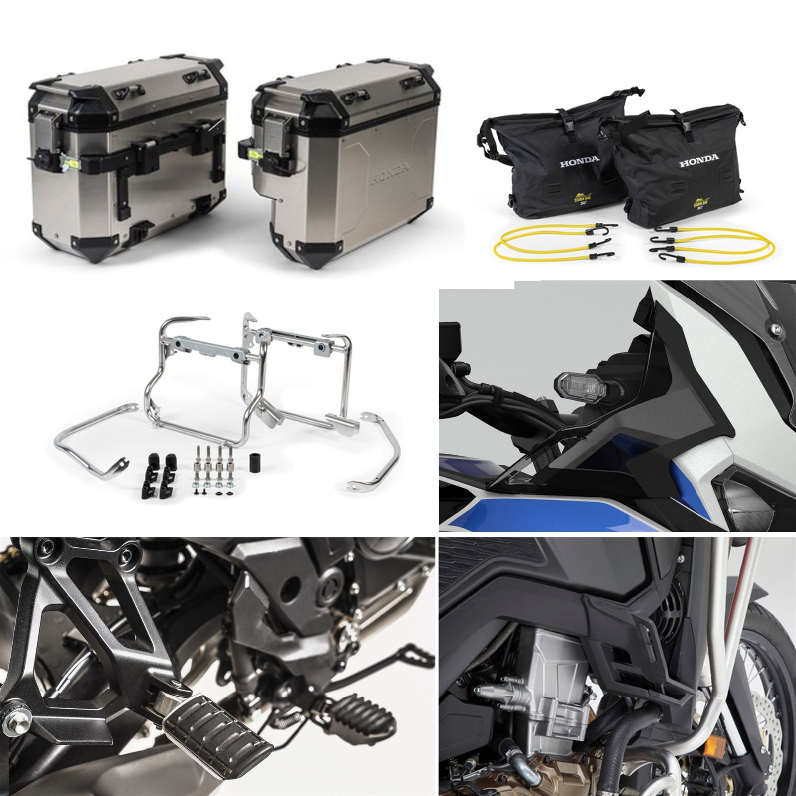 Travel-Paket Aluminium für CRF1100 Africa Twin Standard und ES 2024-