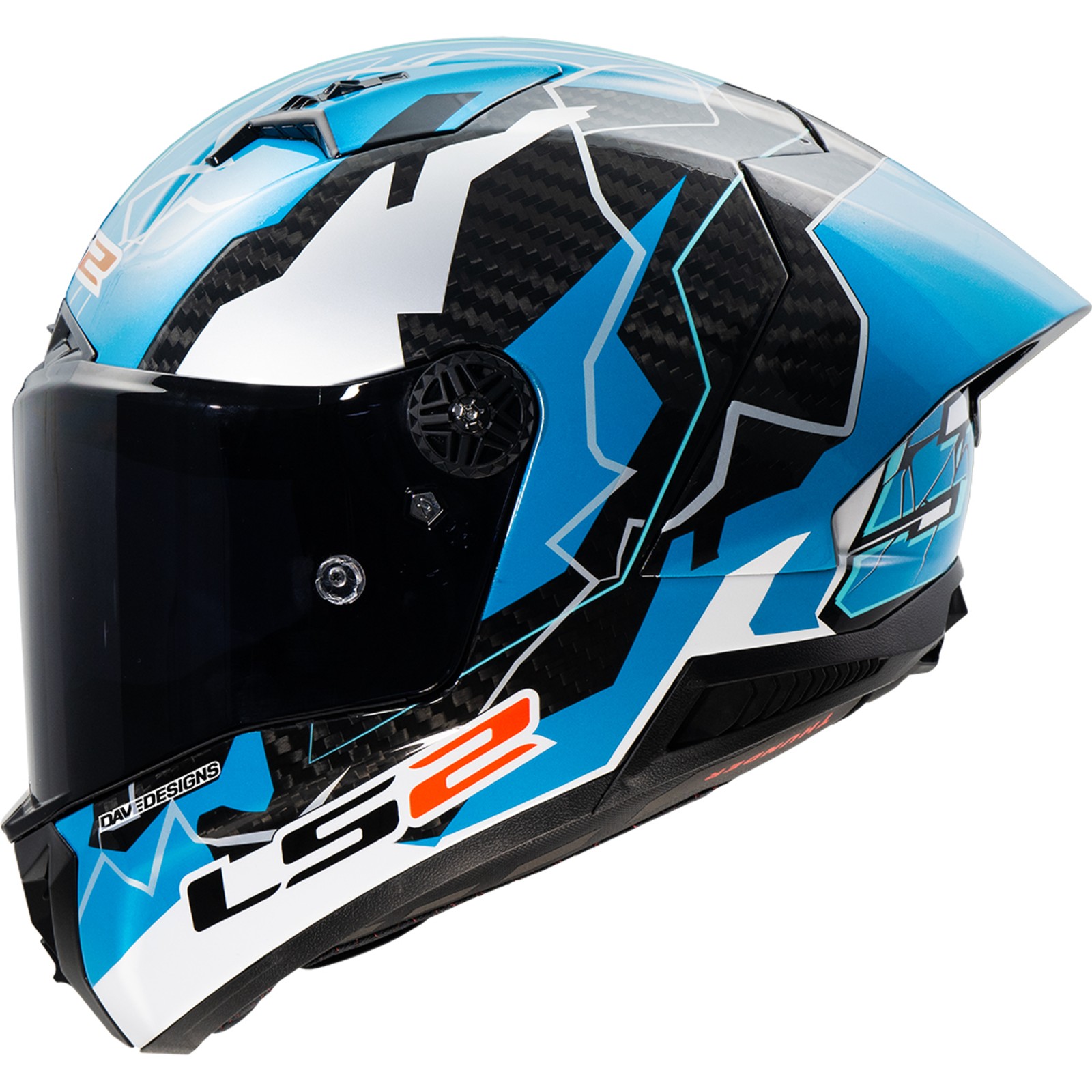 FF805 Thunder C Plus GP Aero Huertas Replica Carbon Motorcycle Helmet